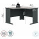 Series A Slate 48 Inch Corner Desk from Bush (WC8427A) | Coleman Furniture