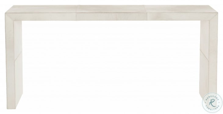 Interiors Casegoods White Hair on Hide Seward Console Table from Bernhardt Furniture ...