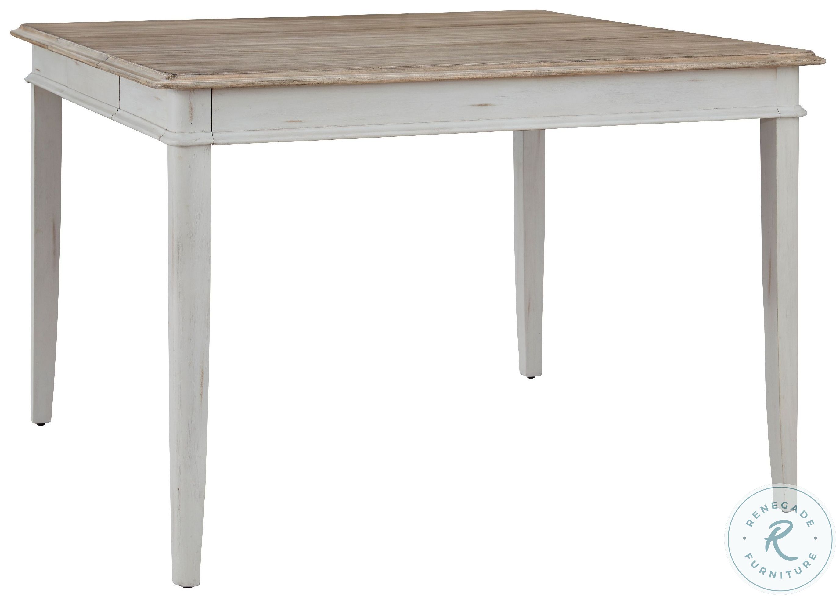 Beach Comber Weathered White And Sand Top Gathering Table From American ...