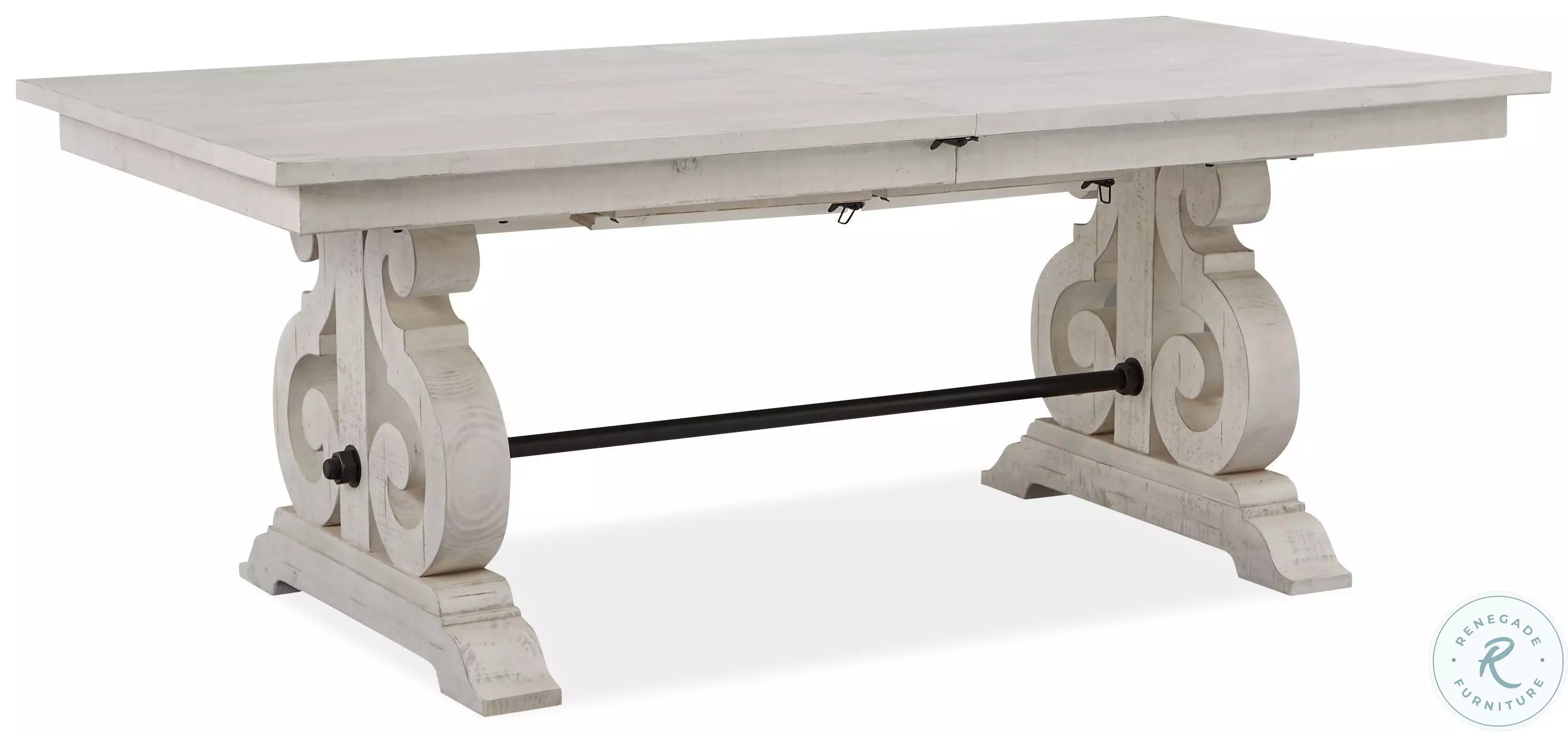 Bronwyn Chalk White Extendable Rectangular Dining Table from Magnussen ...