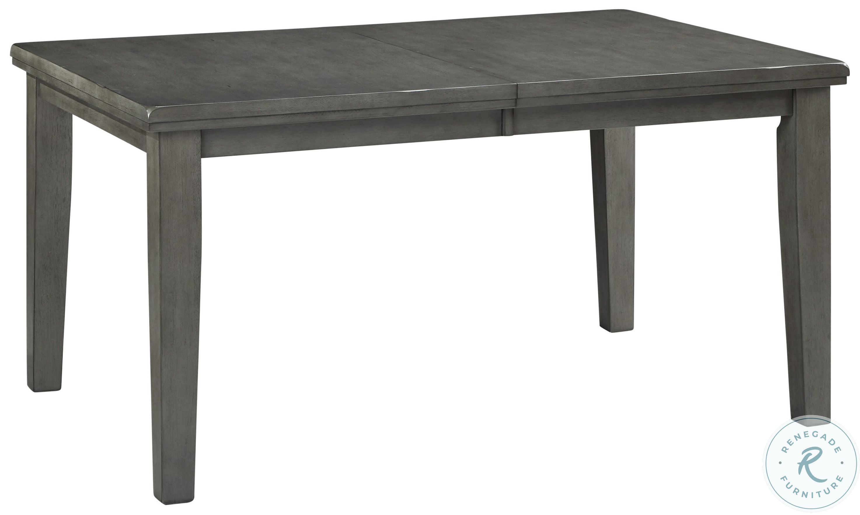 Hallanden Gray Rectangular Extendable Dining Table from Ashley ...