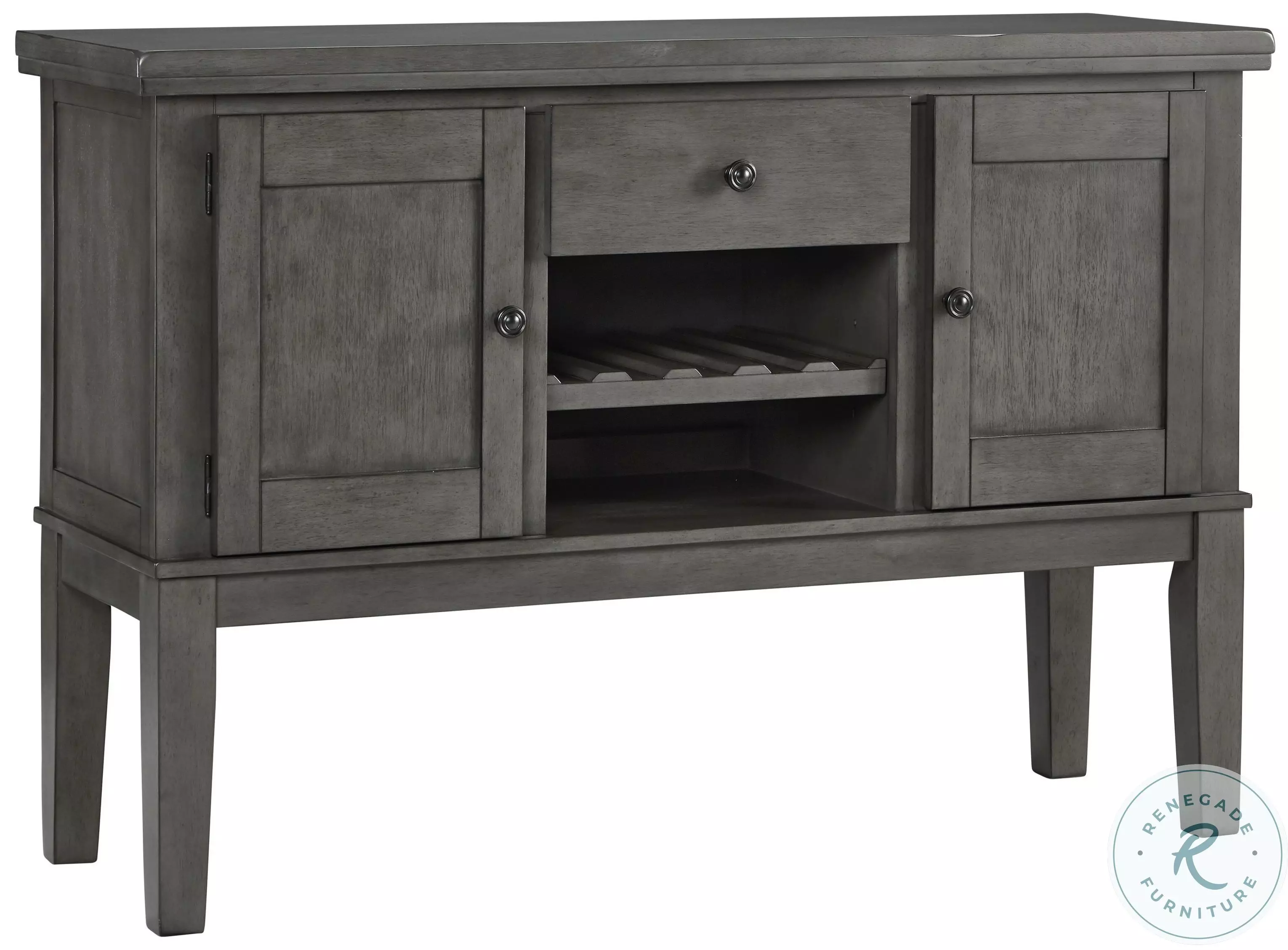 Hallanden Gray Server from Ashley | Coleman Furniture