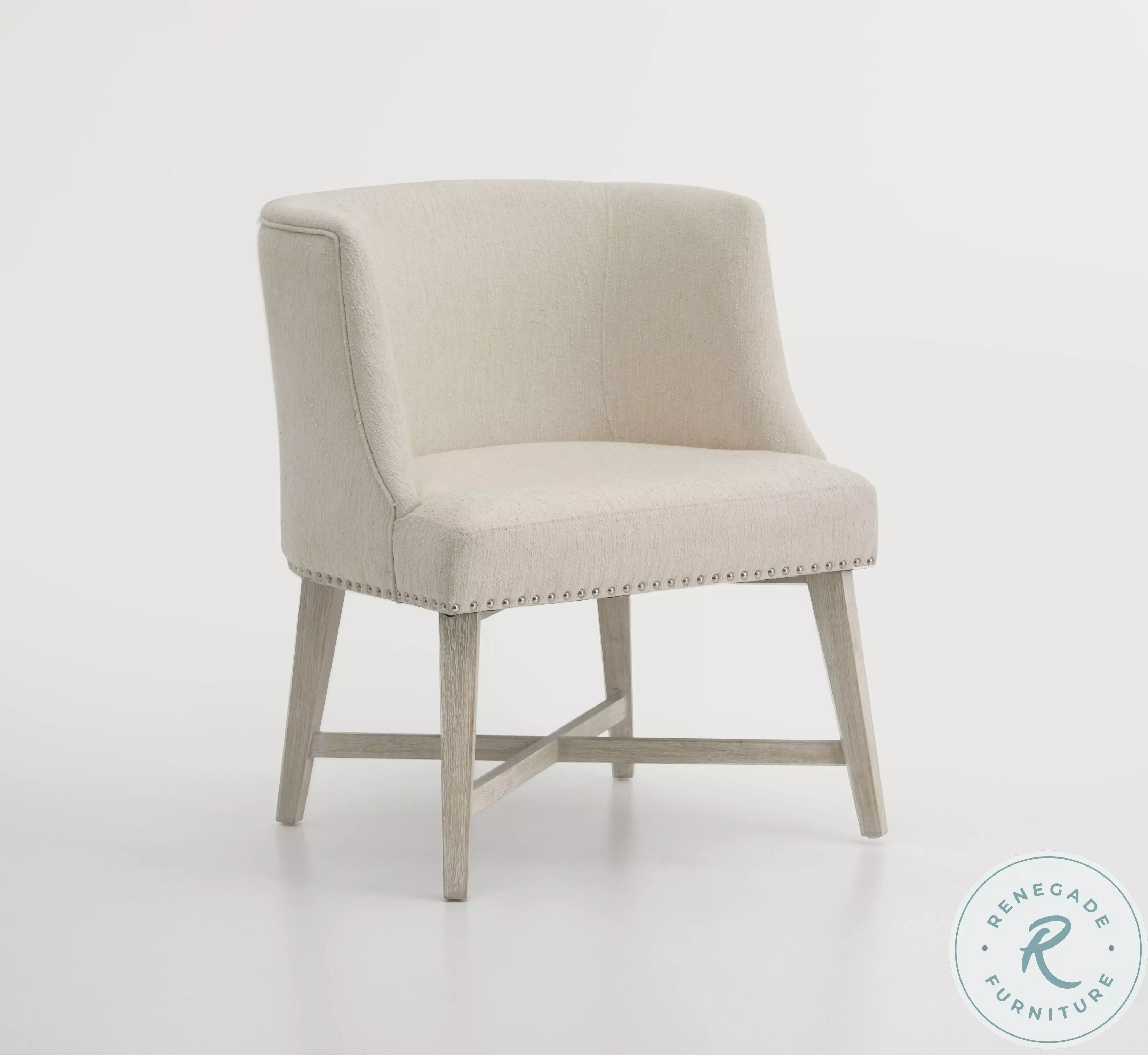 D7003 White And Clara Natural Upholstered Host Arm Chair From Magnussen ...