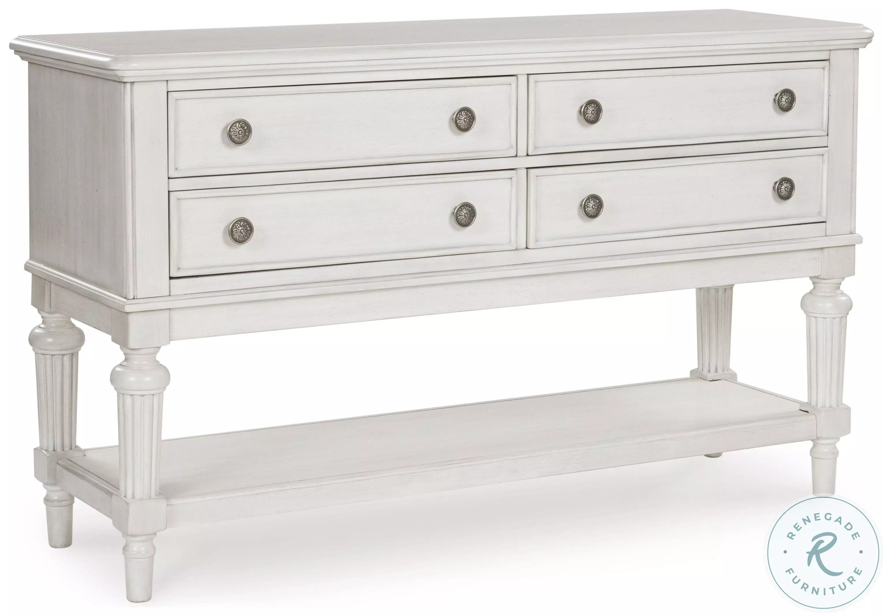 Montelaine Antique White Server From Ashley Furniture | Coleman Furniture