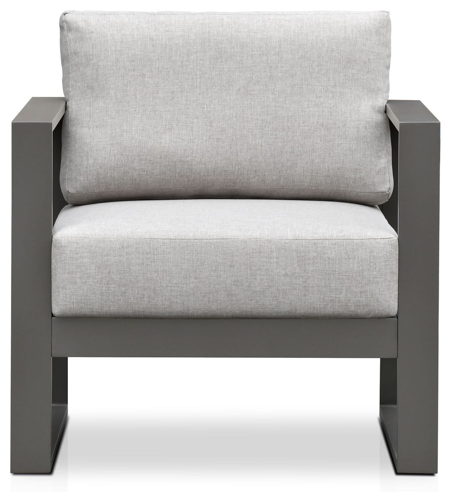 Navarro Outdoor Seating Gray Upholstered Outdoor Lounge Chair From ...