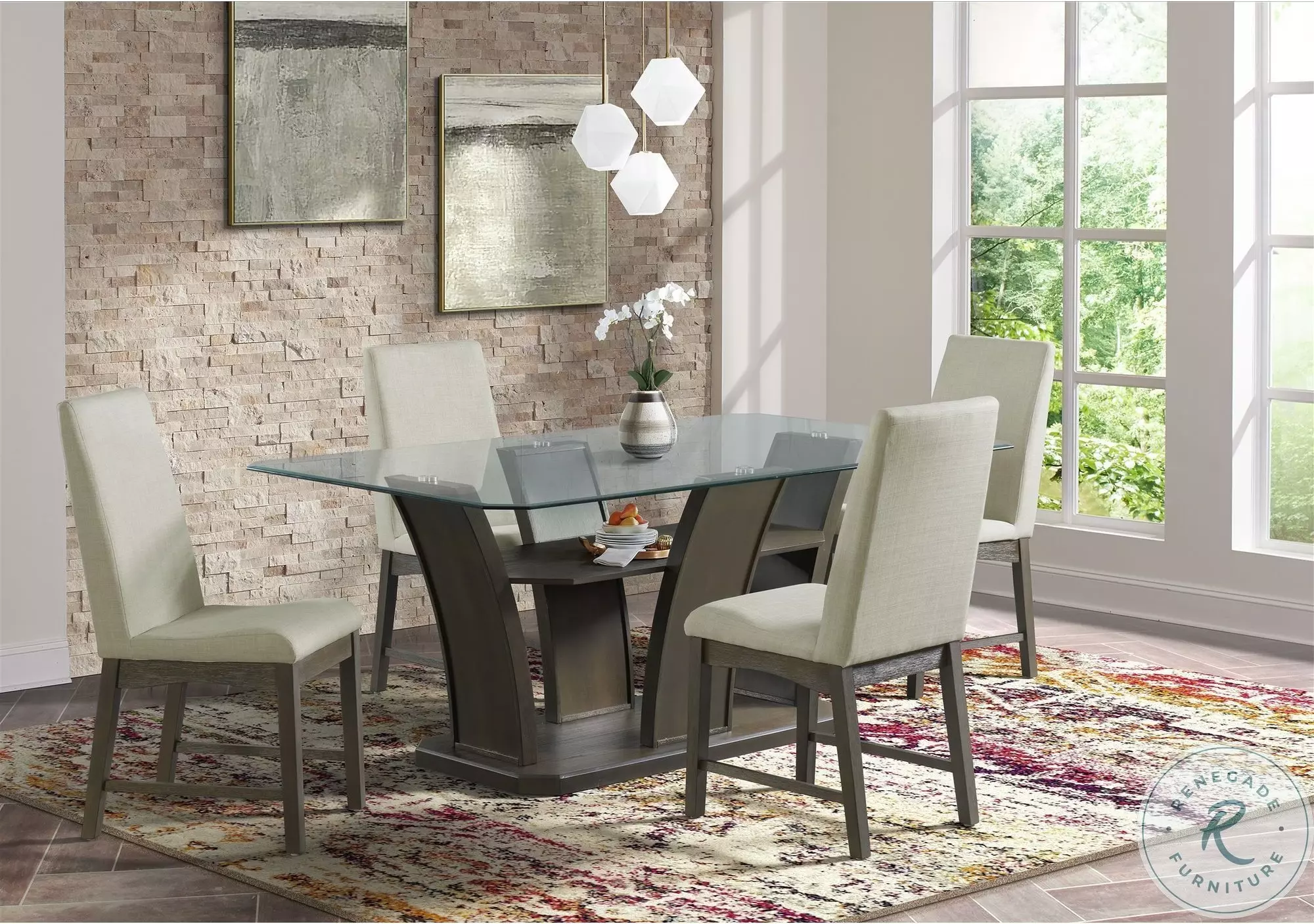 Simms Walnut Rectangular Dining Room Set from Picket House Furnishings ...
