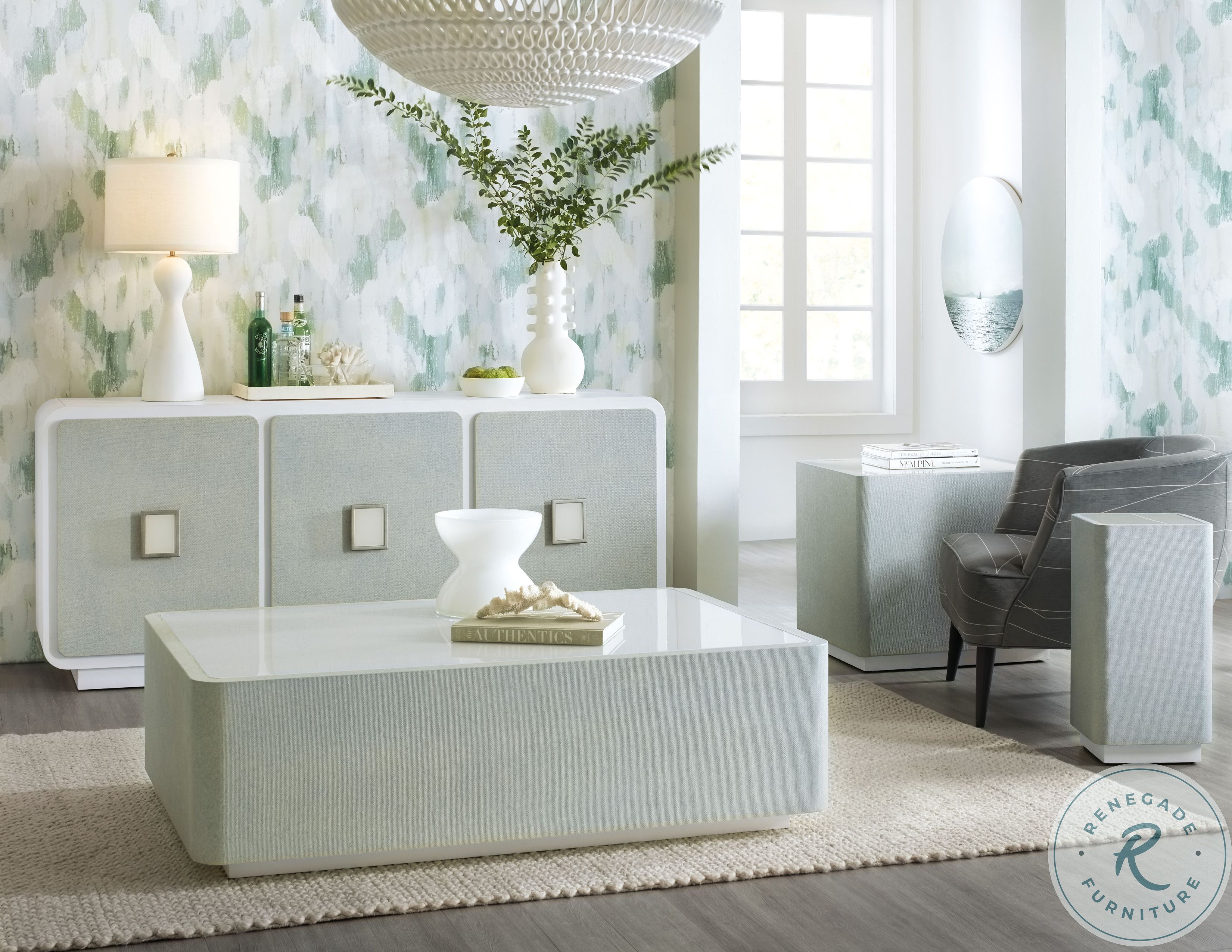 Melange Gray Atlantis End Table From Hooker | Coleman Furniture