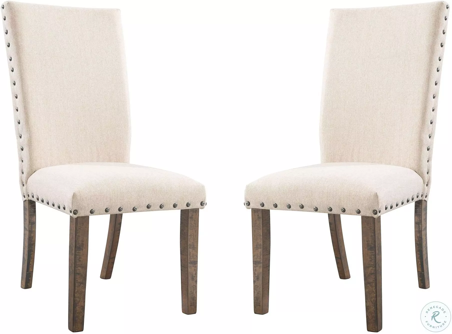 Dex Cream Upholstered Side Chair Set of 2 from Elements Furniture ...