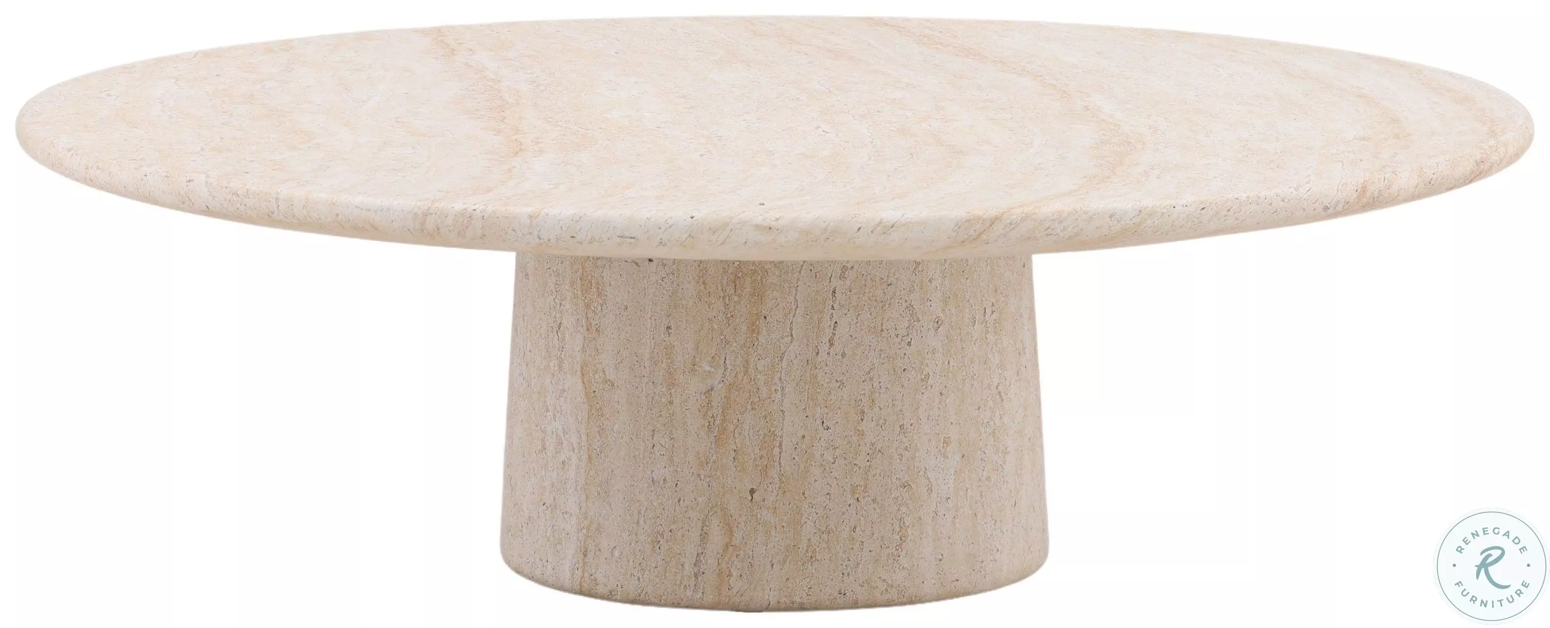 Trebo Faux Travertine Outdoor Coffee Table From Dovelle Home | Coleman ...