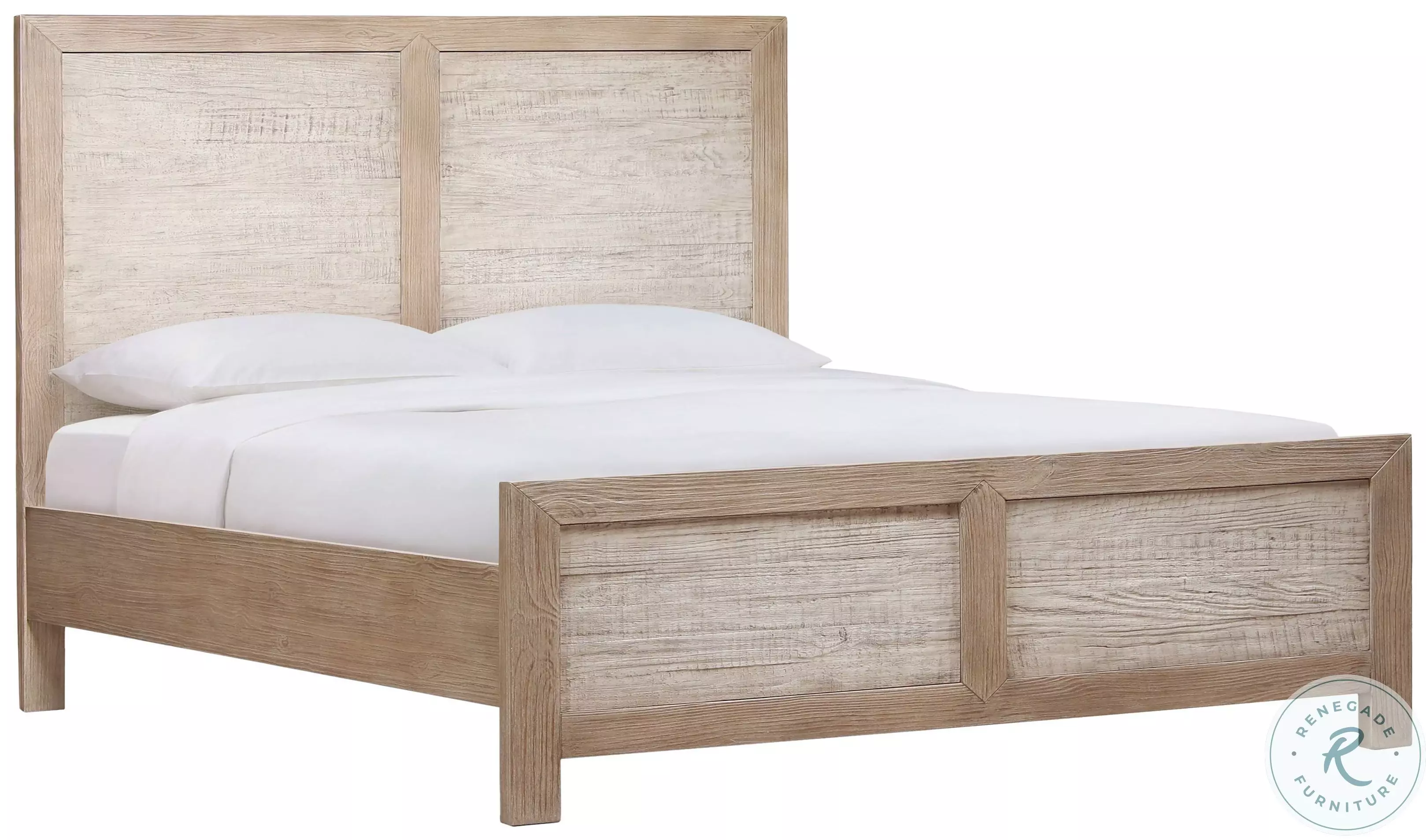 Rou Light And Grey Warm Wash King Platform Bed From Dovelle Home ...