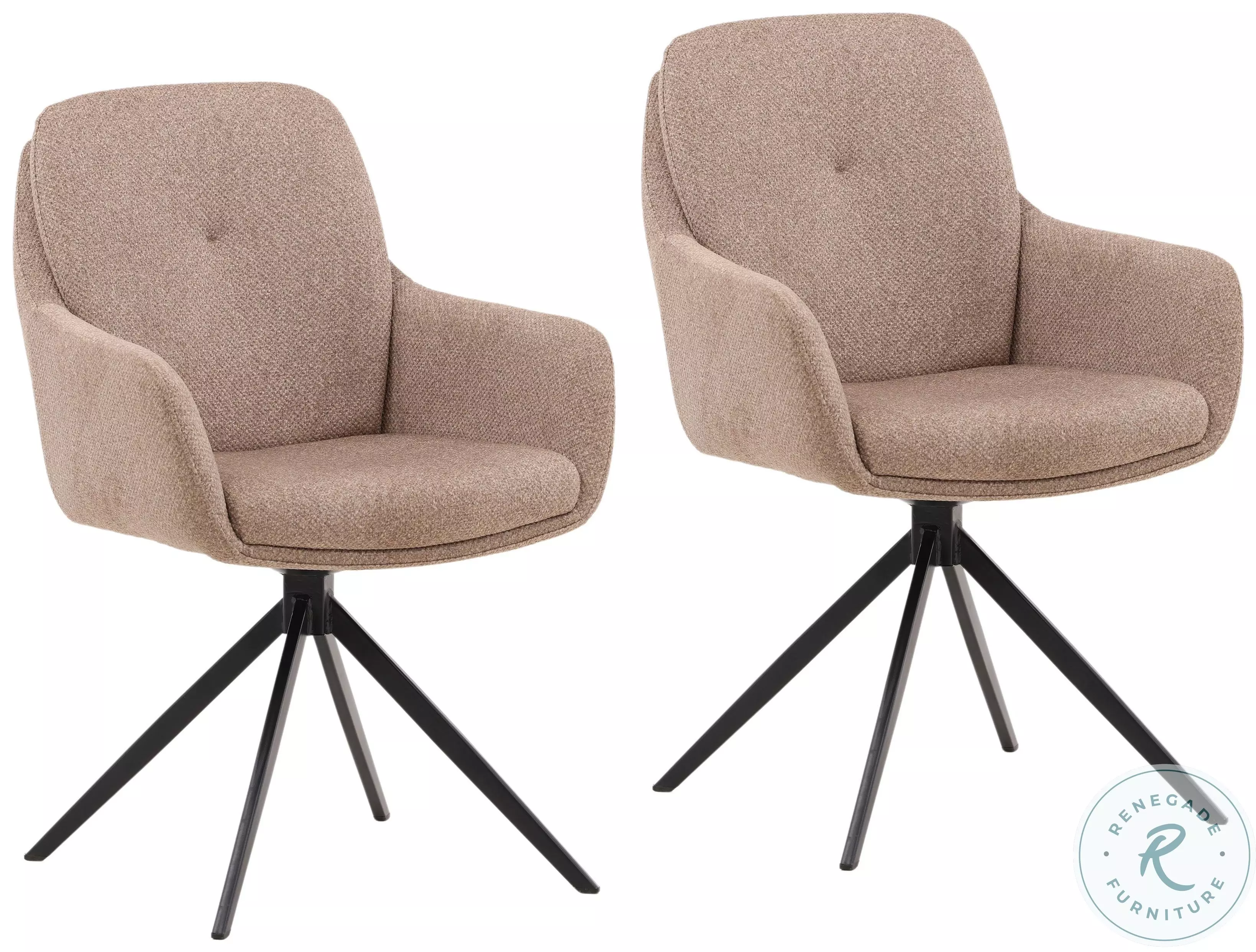 Raven Sand Dining Chair Set of 2 From Dovelle Home | Home Gallery Stores