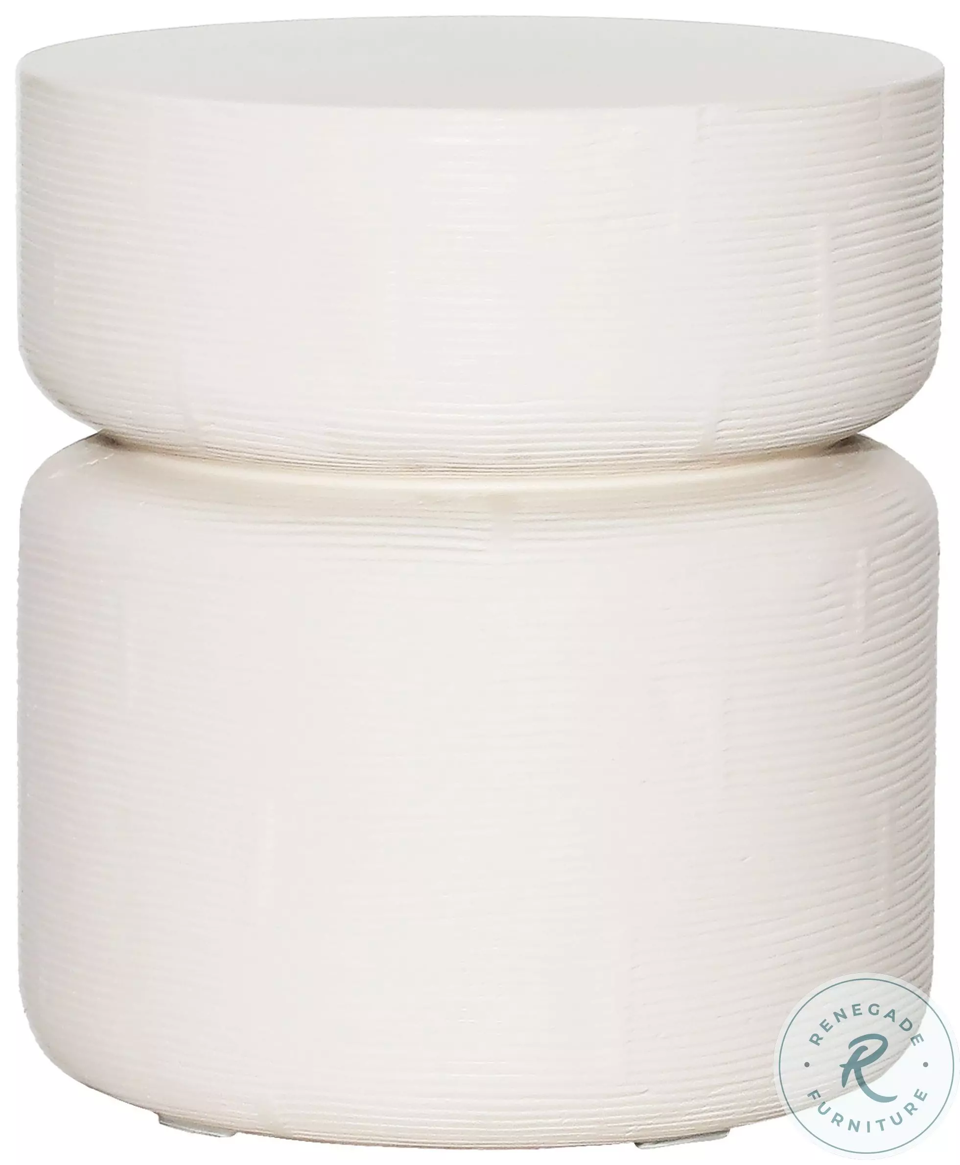 Ysabe Ivory Side Table From Dovelle Home | Coleman Furniture