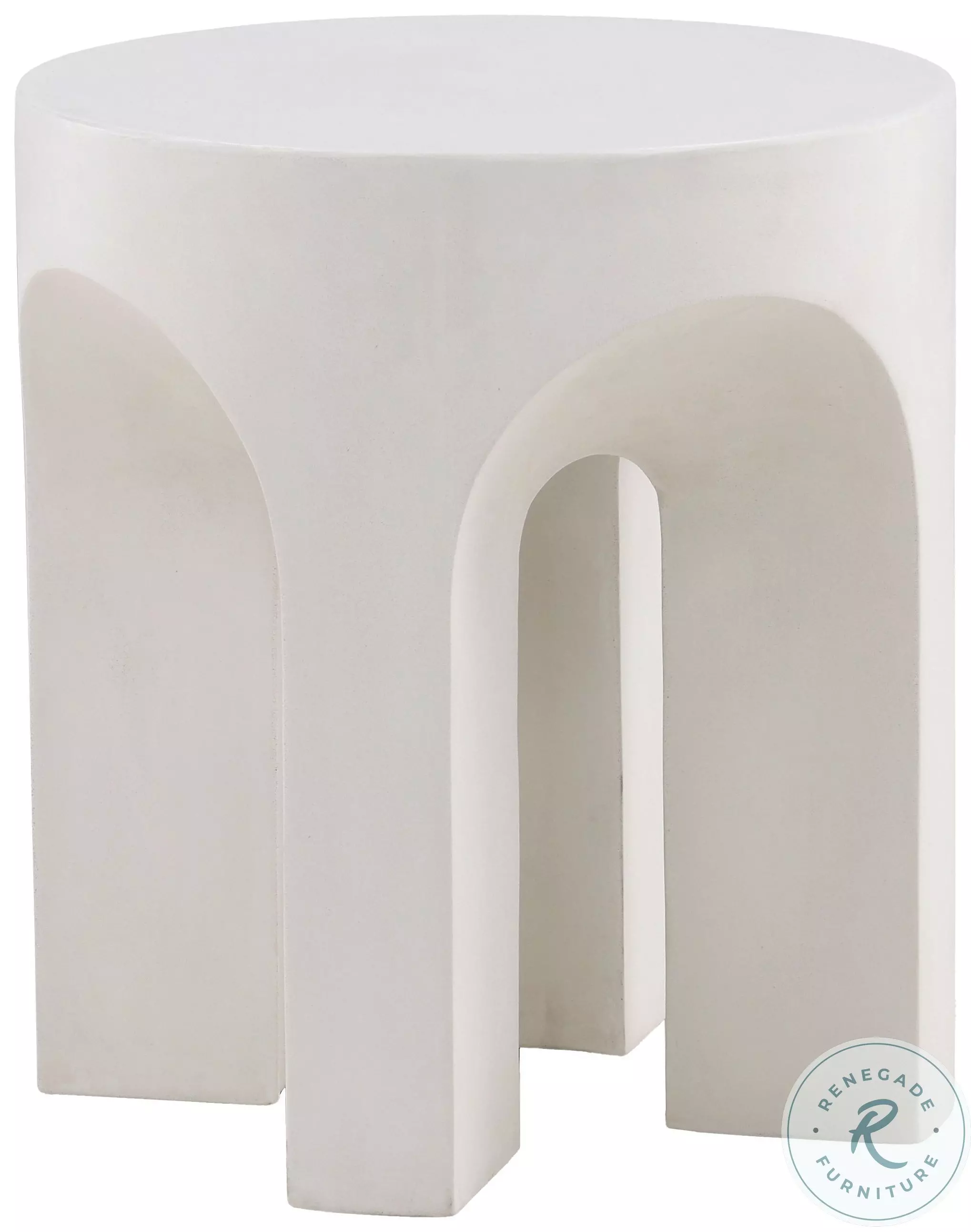 Hutchin Ivory Side Table From Dovelle Home | Coleman Furniture