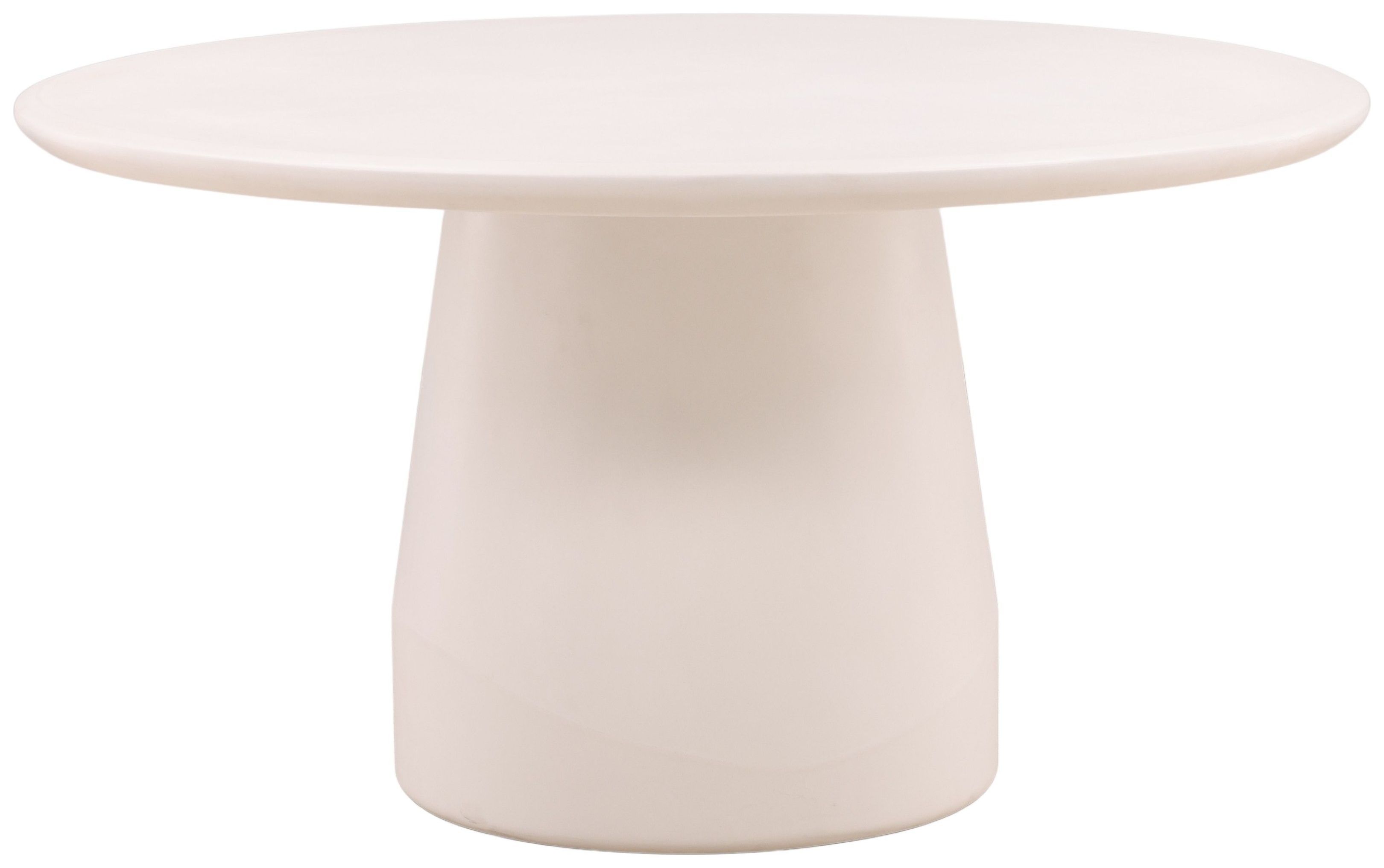 Turell Ivory 55" Outdoor Round Concrete Top Dining Table From Dovelle ...