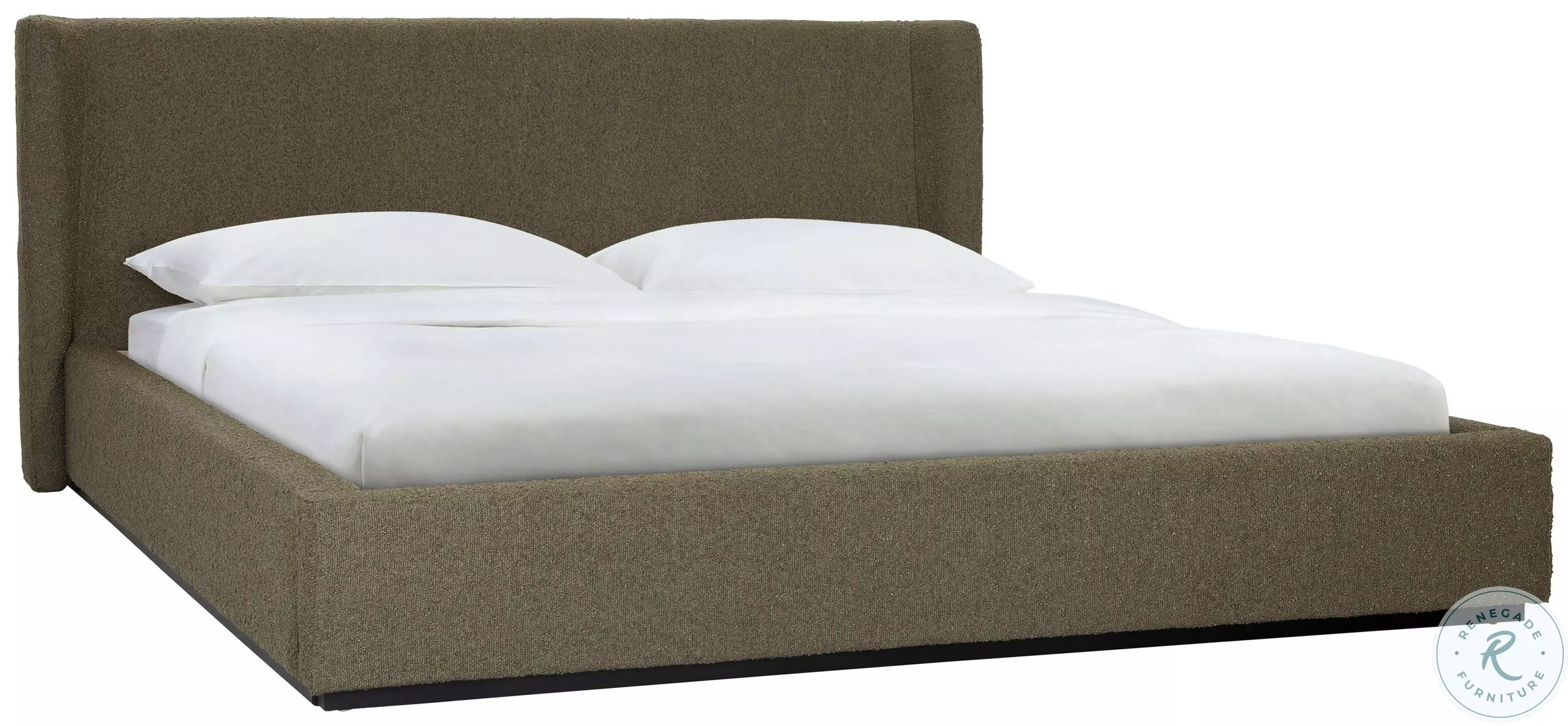Tobia Olive King Upholstered Platform Bed From Dovelle Home | Home ...