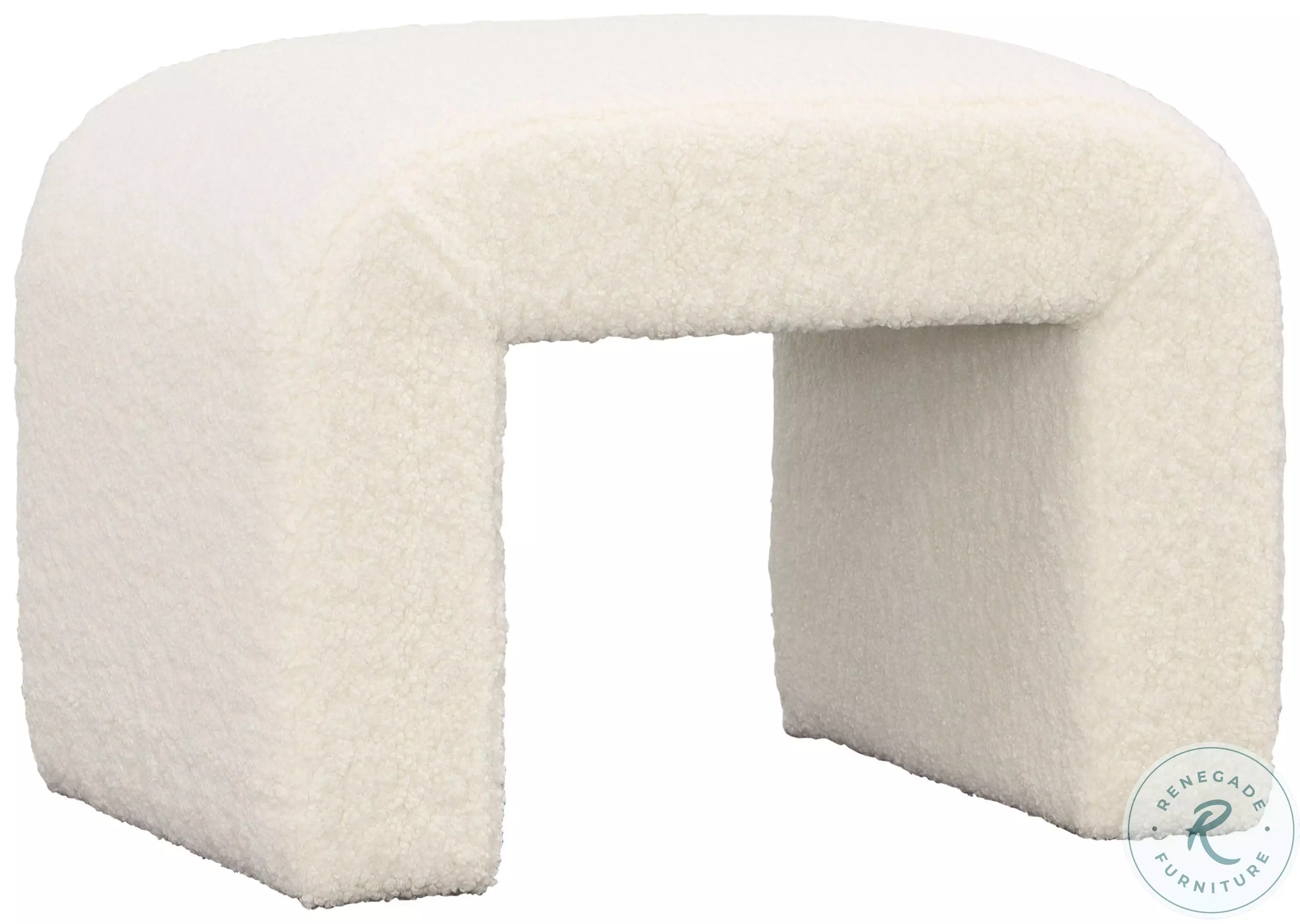 Kennet Ivory Small Bench From Dovelle Home | Coleman Furniture