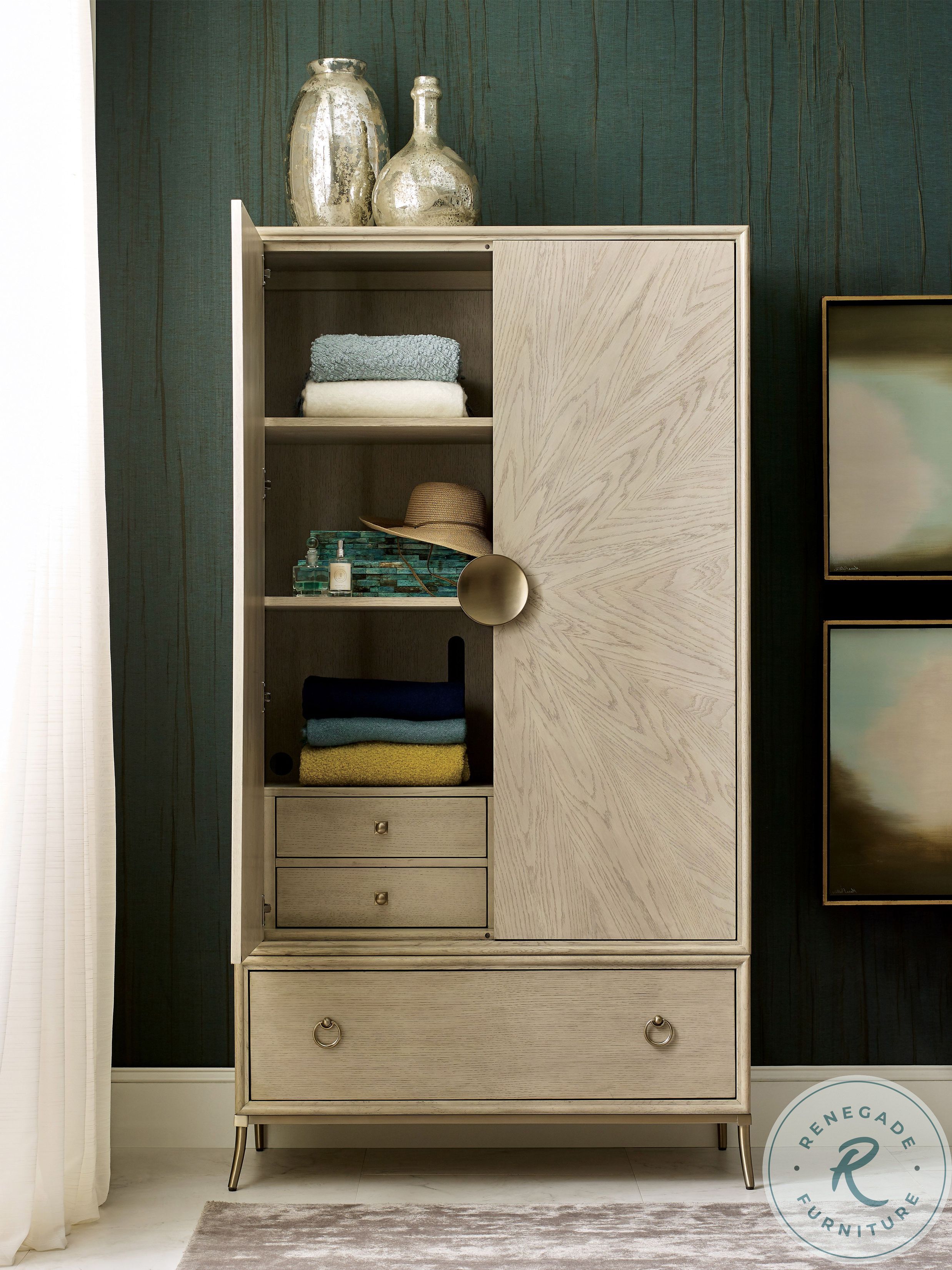 Lenox Astral Alabaster Armoire from American Drew | Coleman Furniture
