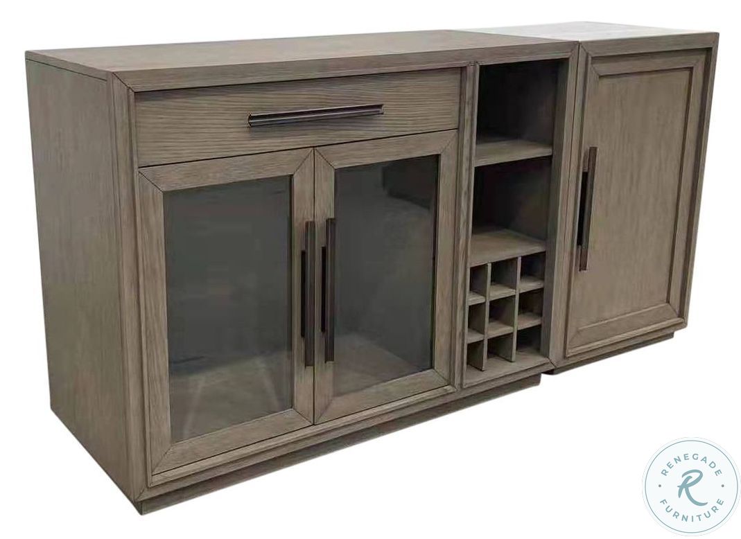 Pure Modern Moonstone Server with Bar Cabinet From Parker House ...