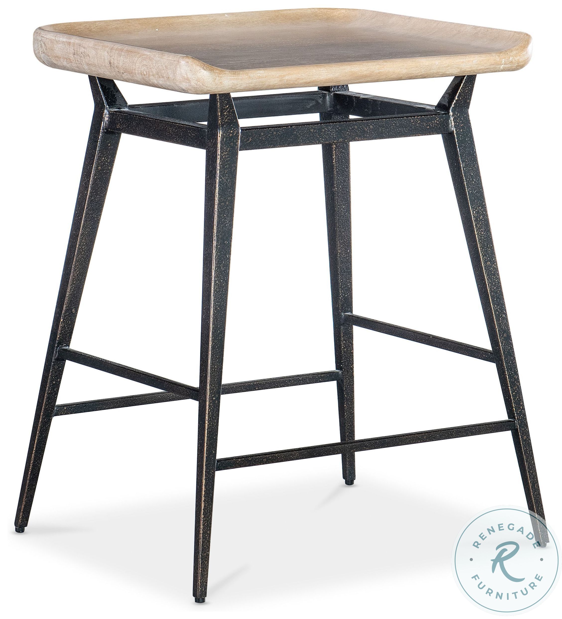 Retreat Light Brown Stool From Hooker | Coleman Furniture