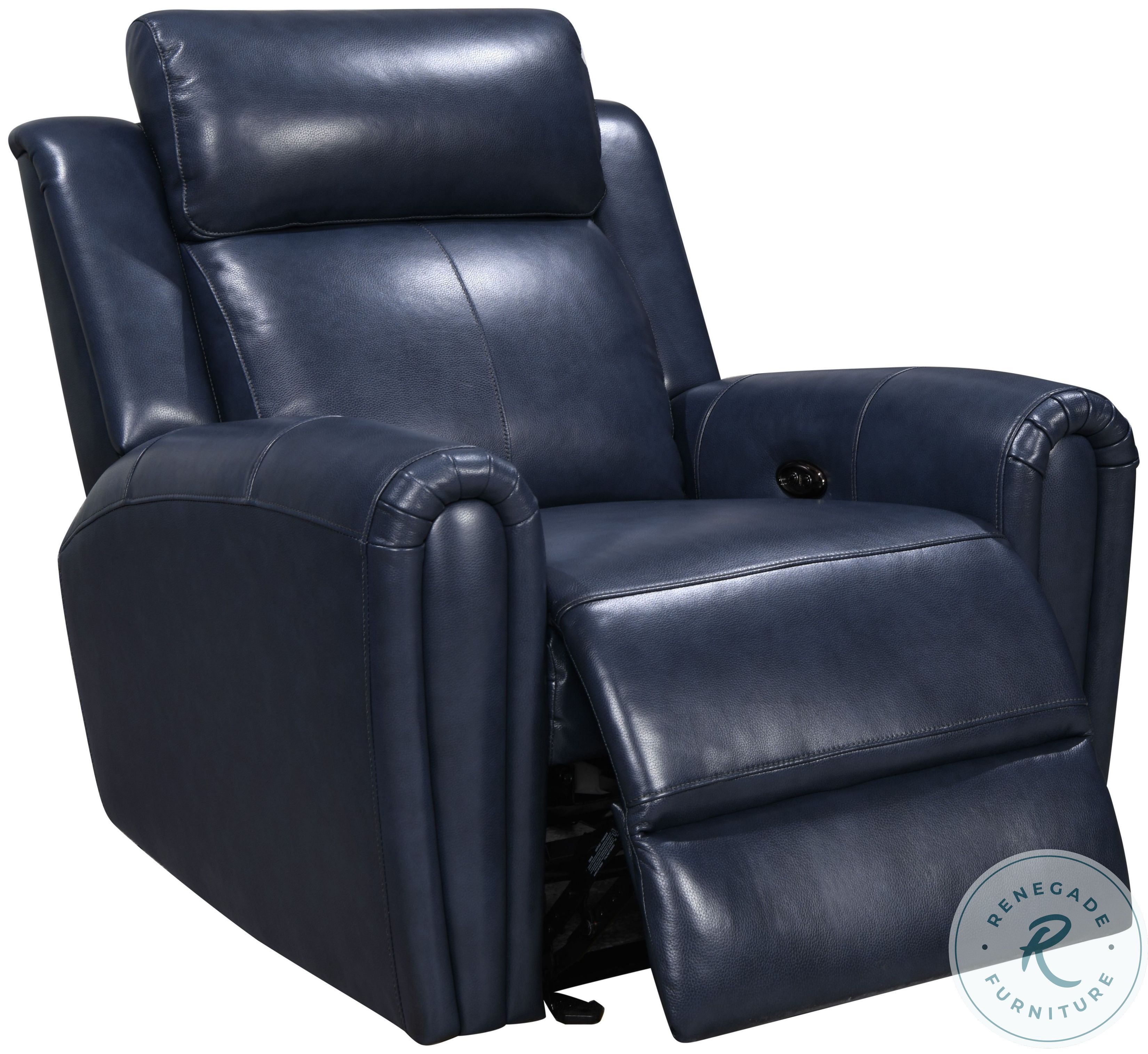 Jonathan Blue Power Glider Recliner From Leather Italia | Coleman Furniture
