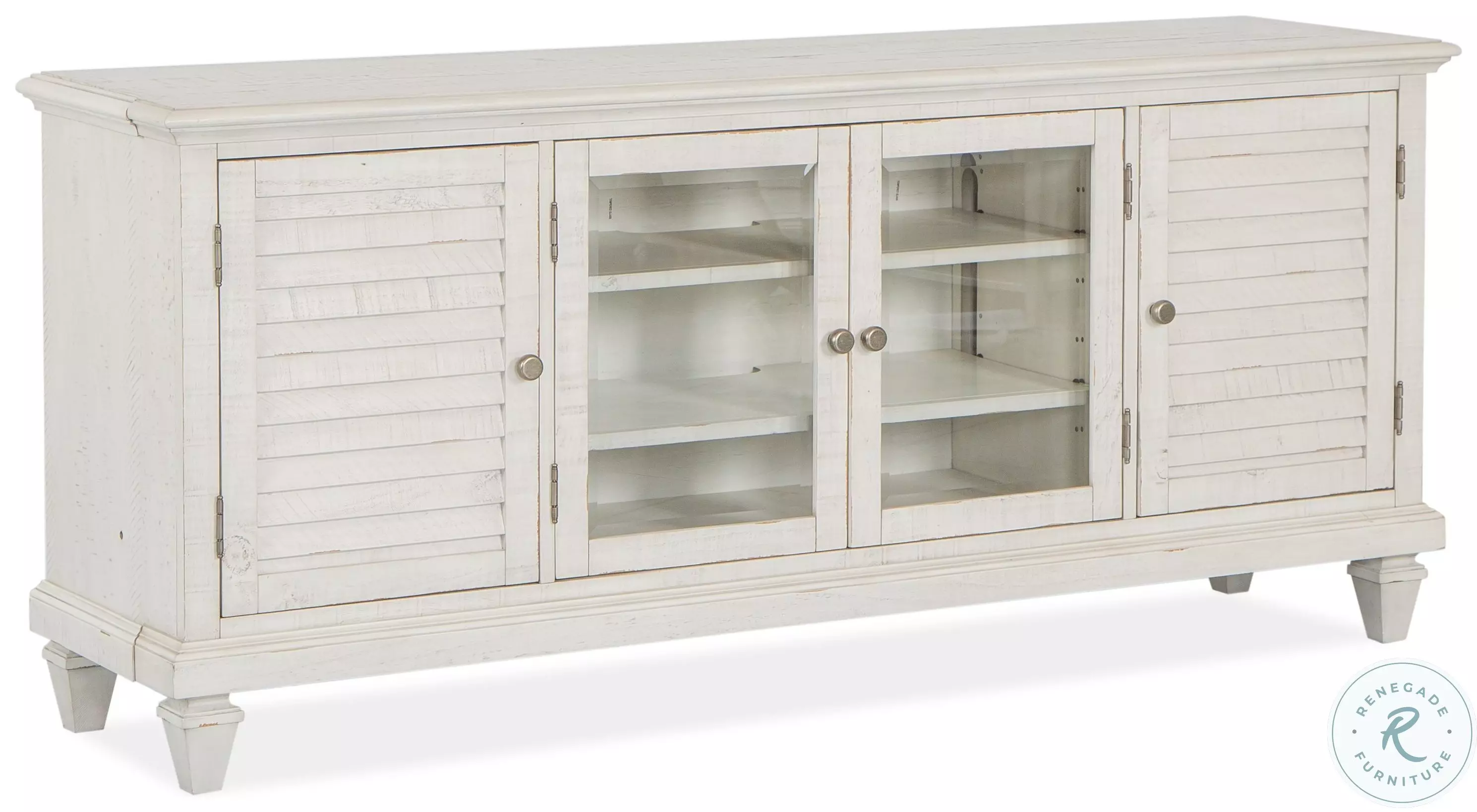 Seabrook Alabaster Medium TV Stand From Crafted Spaces | Coleman Furniture