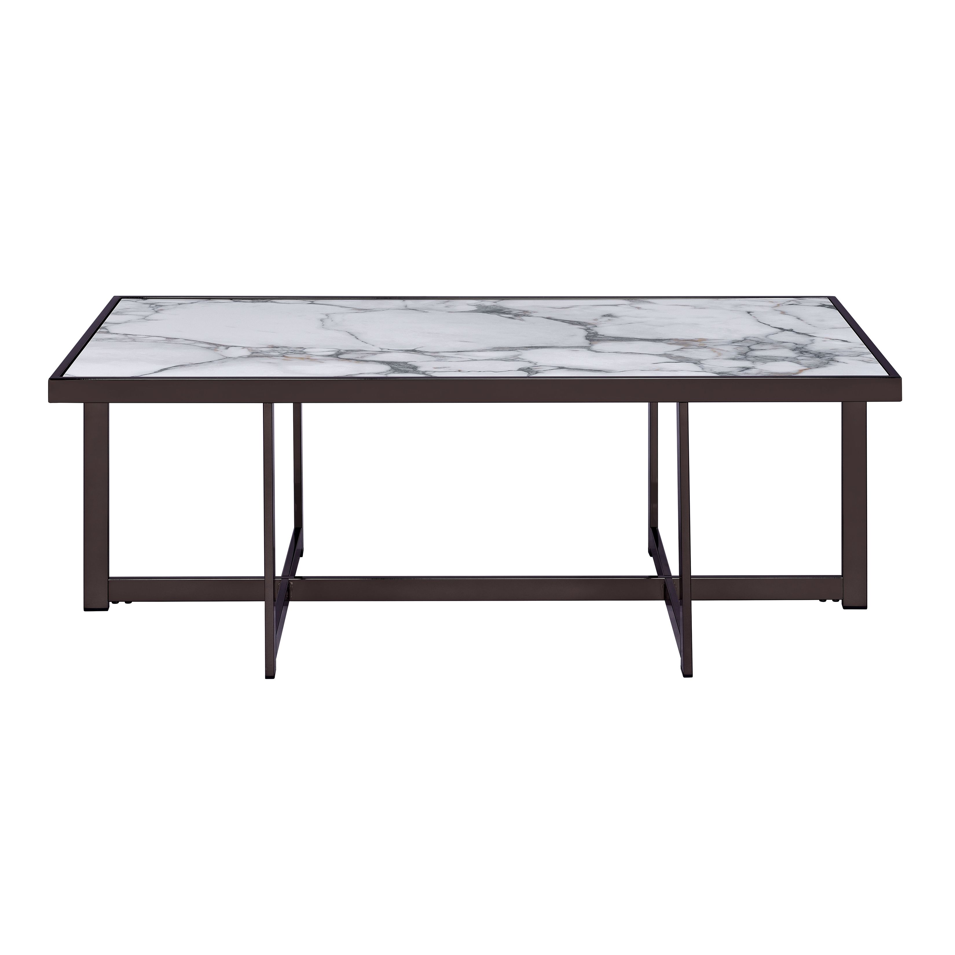 Kayley White Rectangular Sintered Stone Cocktail Table From Steve ...