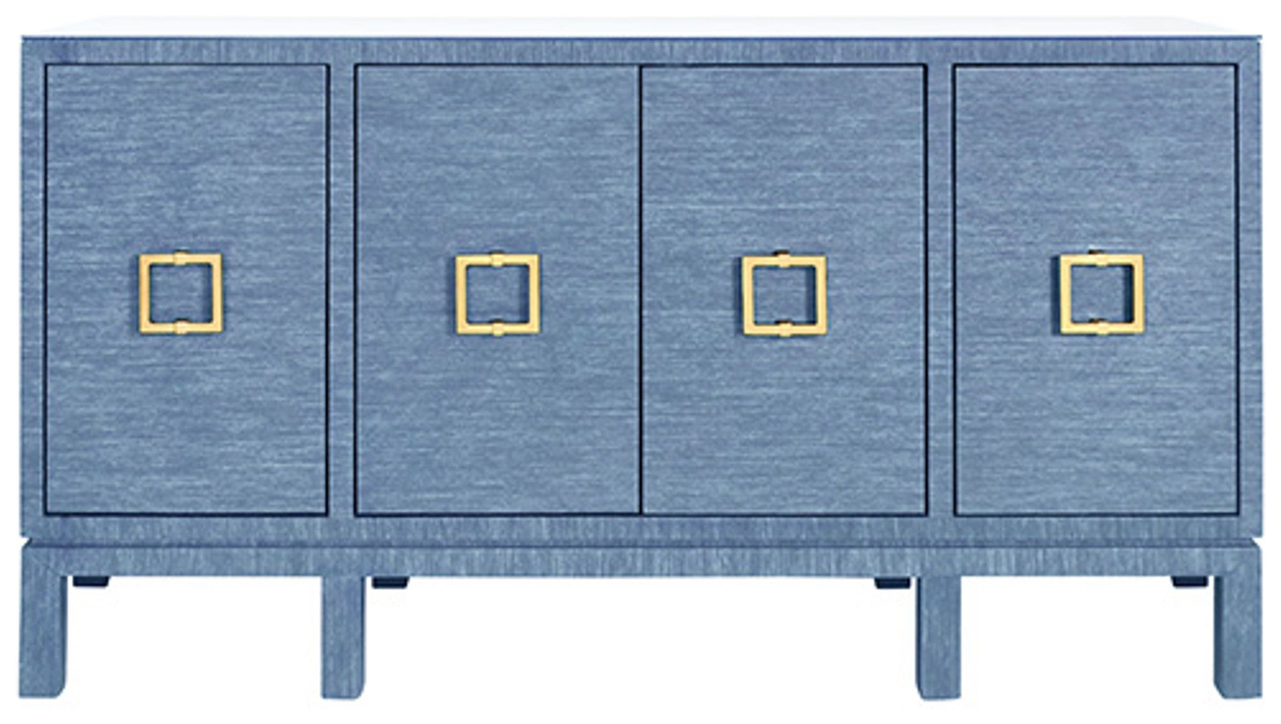 Effie Blue and Gold 4 Door Buffet from Worlds Away | Coleman Furniture