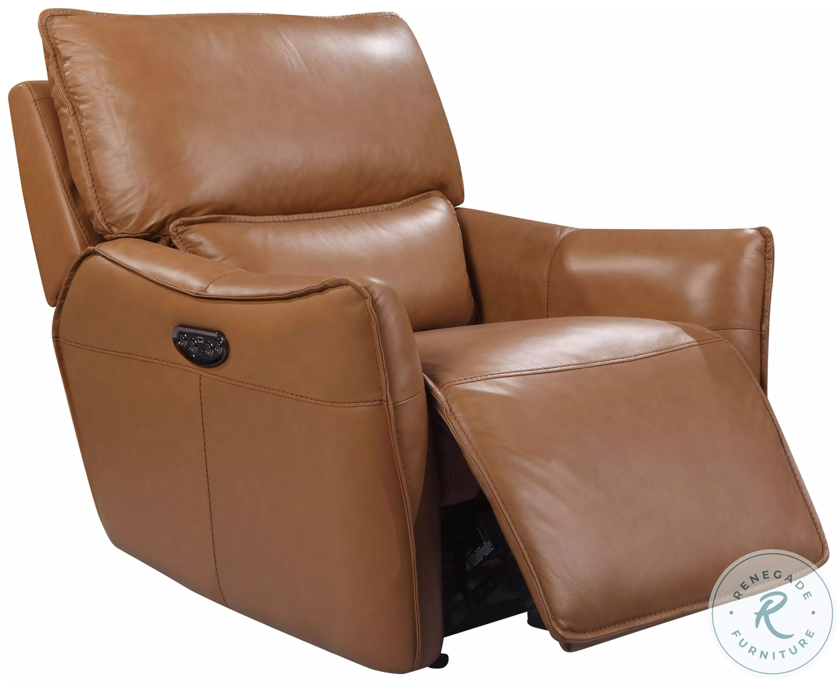 Portico Leather Dual Power Glider Recliner From Bellavita Leather ...