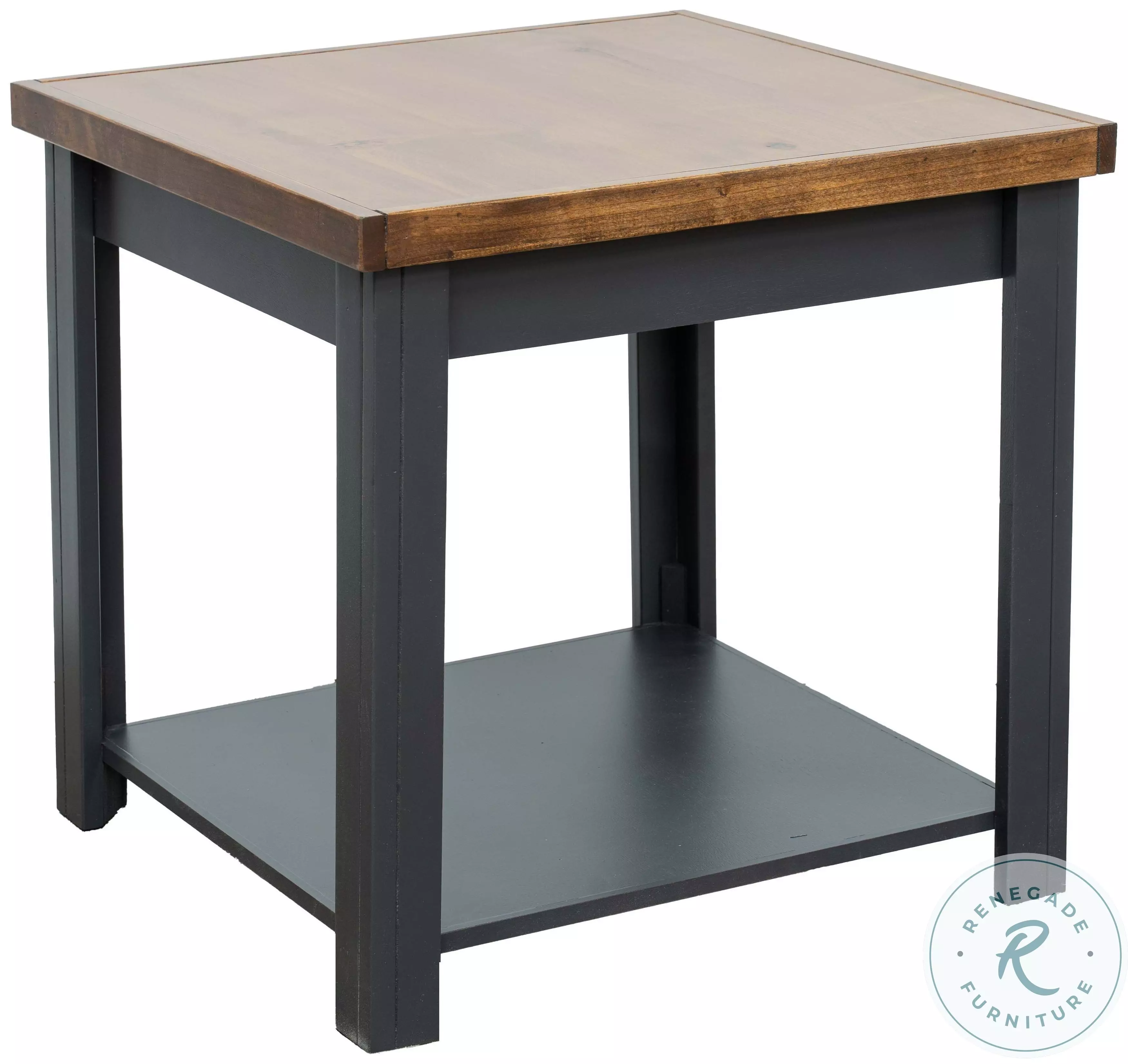 Essex Black And Whiskey Side Table From Legends Furniture | Coleman Furniture