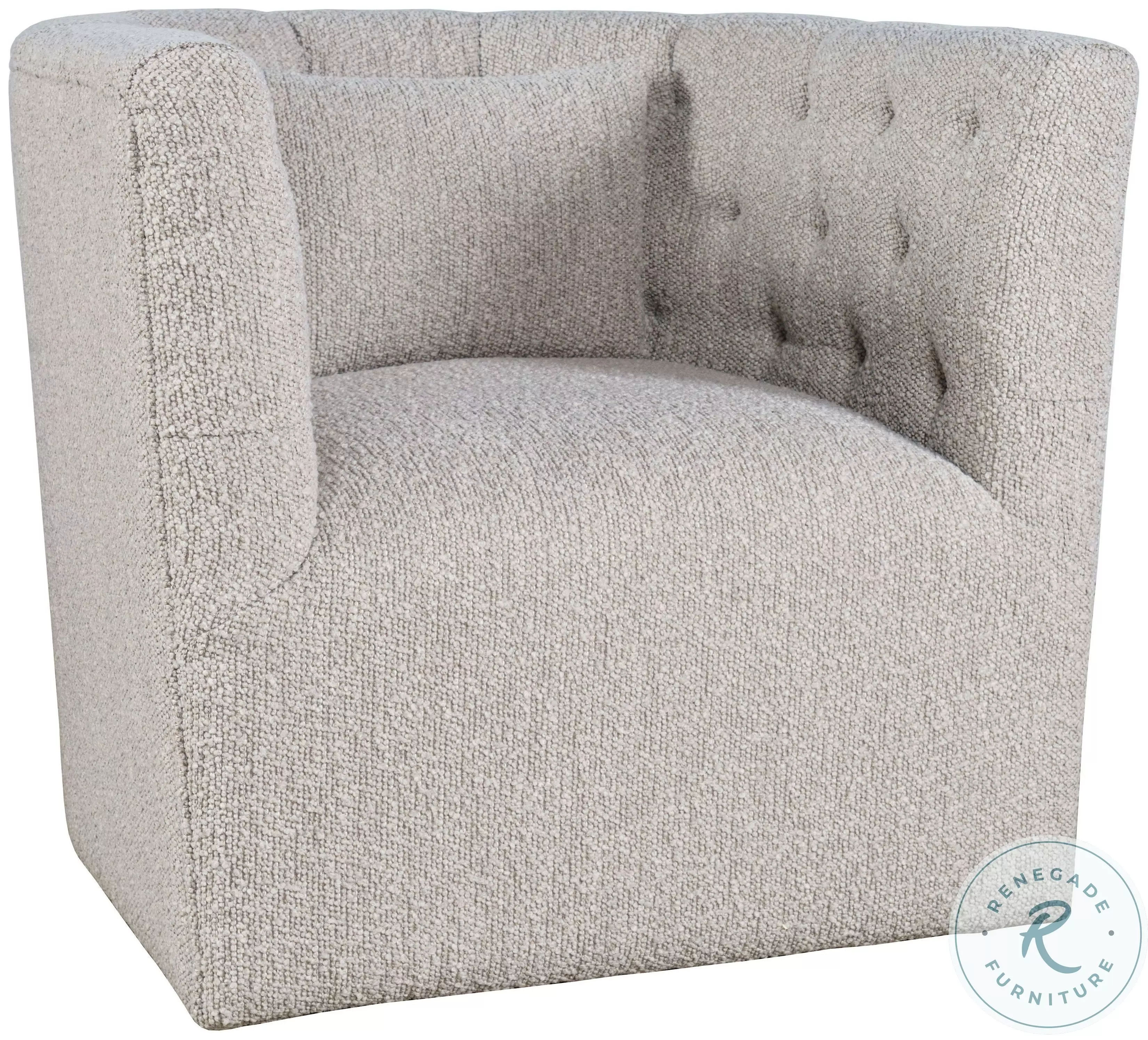 Everly Taupe Swivel Accent Chair From Jofran | Coleman Furniture