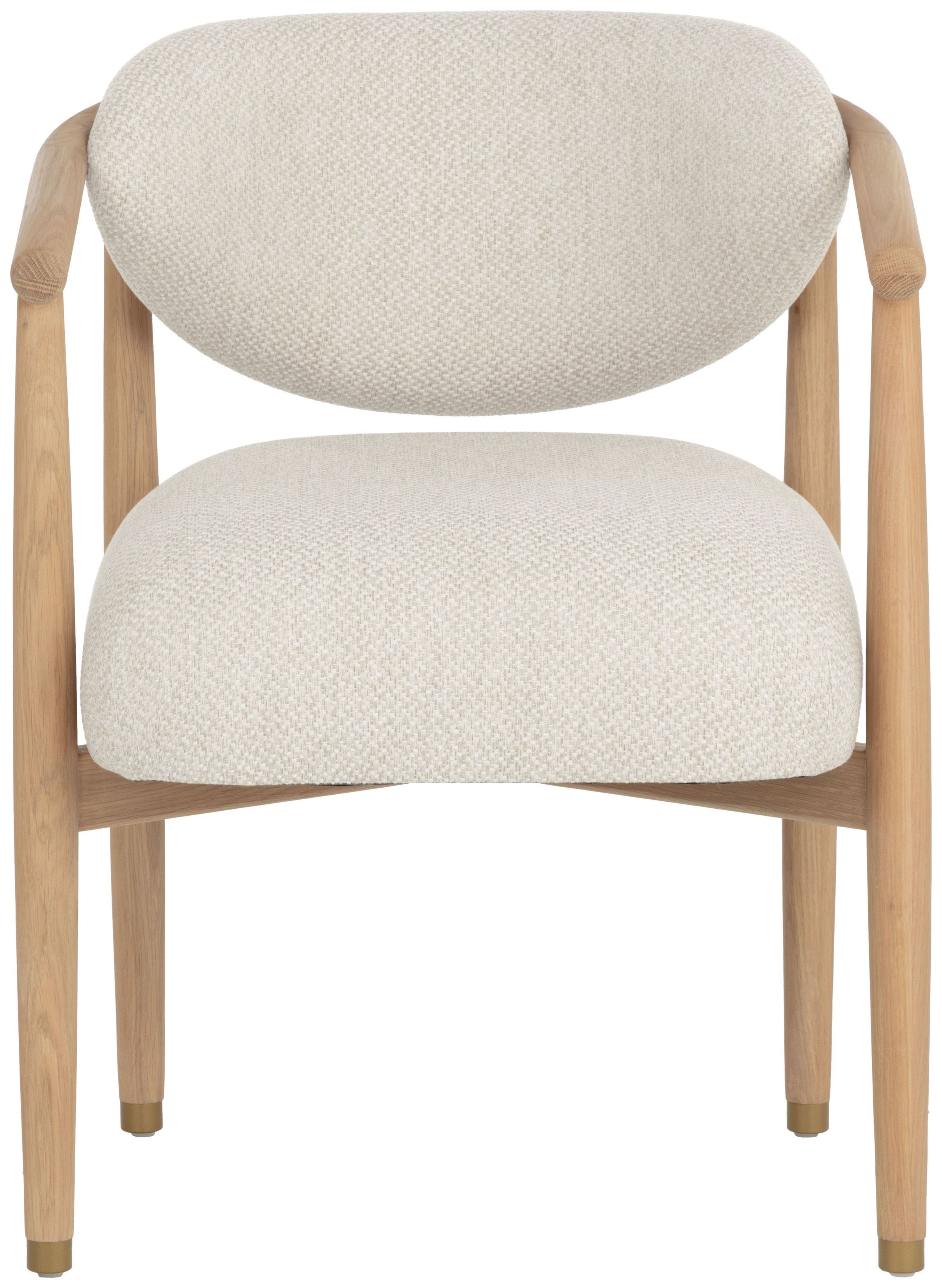 Freya Monument Oatmeal Upholstered Dining Arm Chair from Artisan's Nook ...