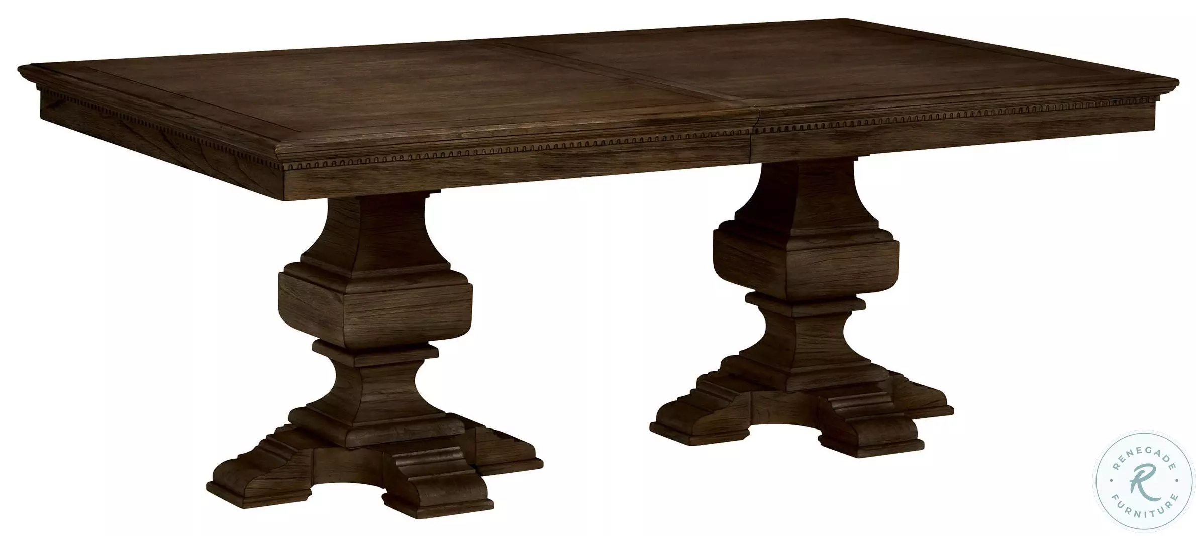 Wellington Hall Java Pedestal Extendable Dining Table ...