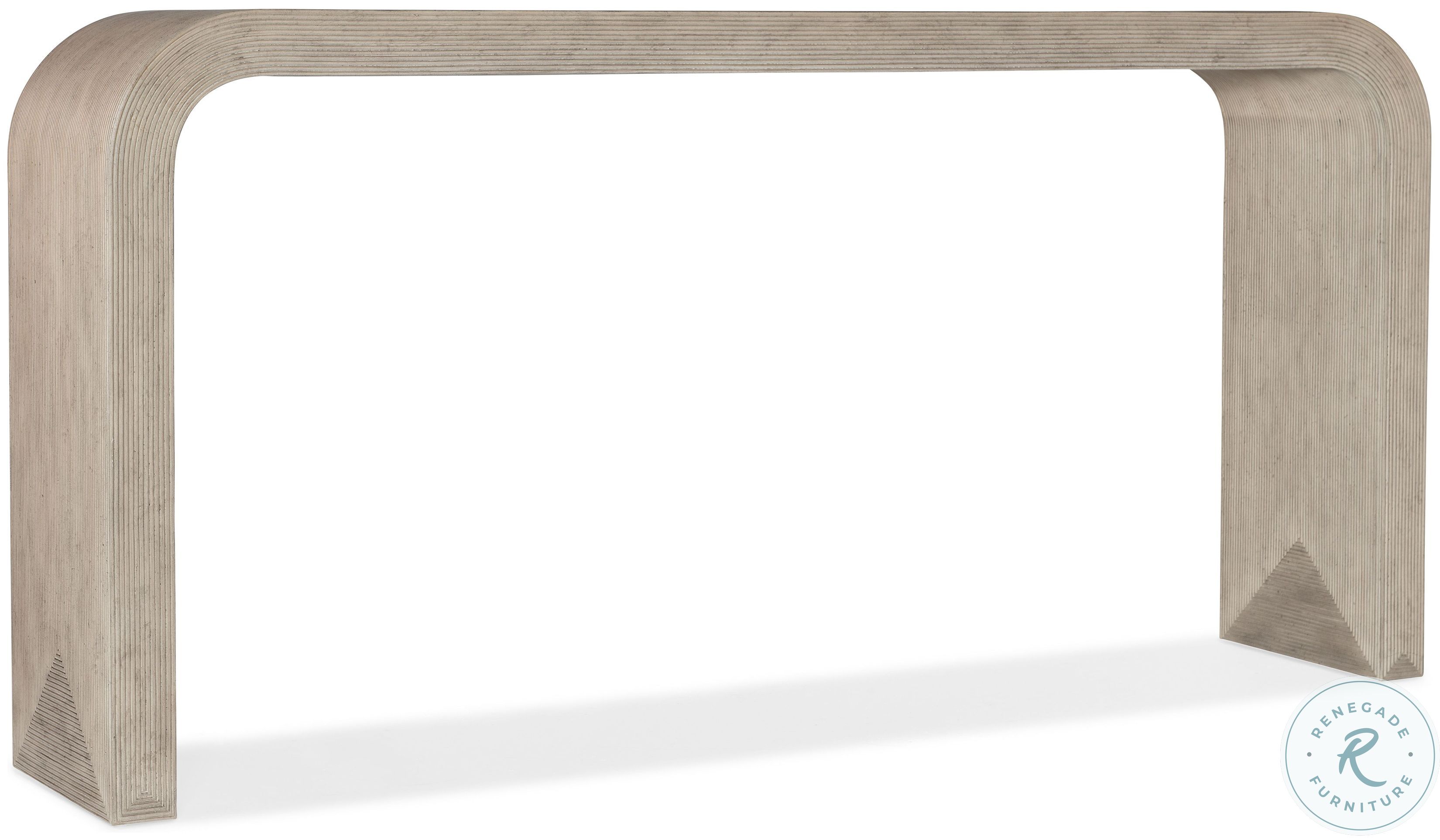 Commerce and Market Light Natural Wood Delta Console Table From Hooker ...