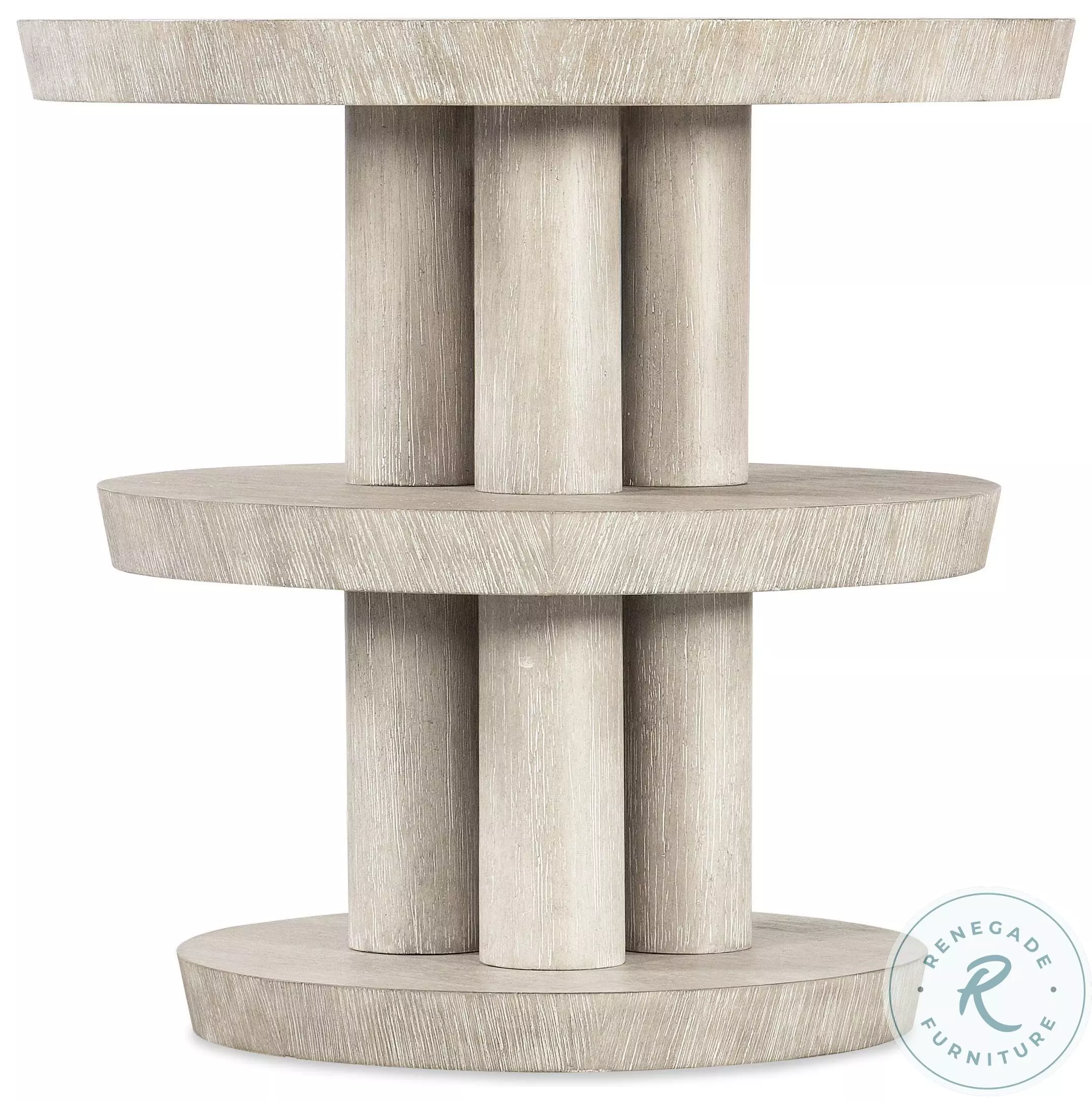 Modern Mood Light Brown Round Side Table From Hooker | Coleman Furniture