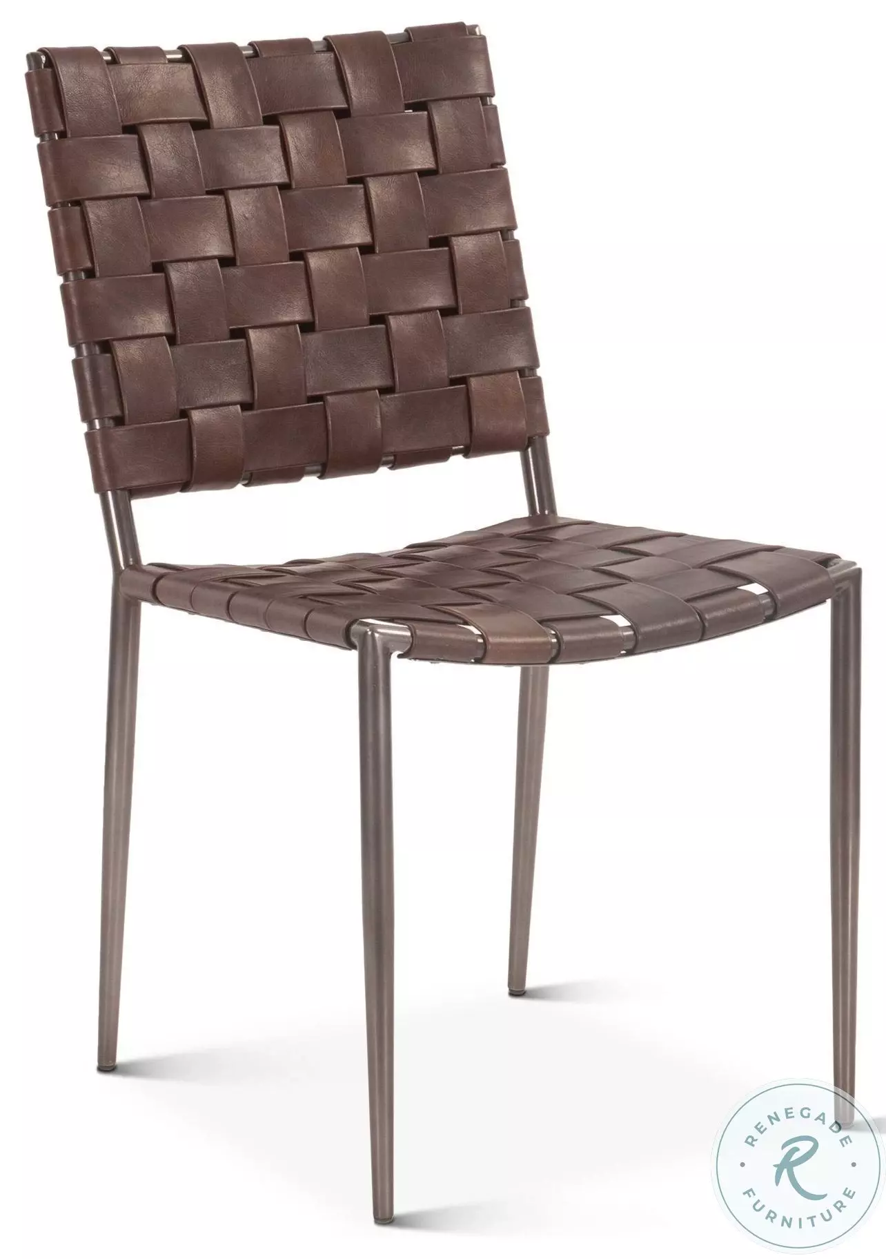 Lund Brown Buffalo Leather Dining Chair Set Of 2 From World Interiors ...