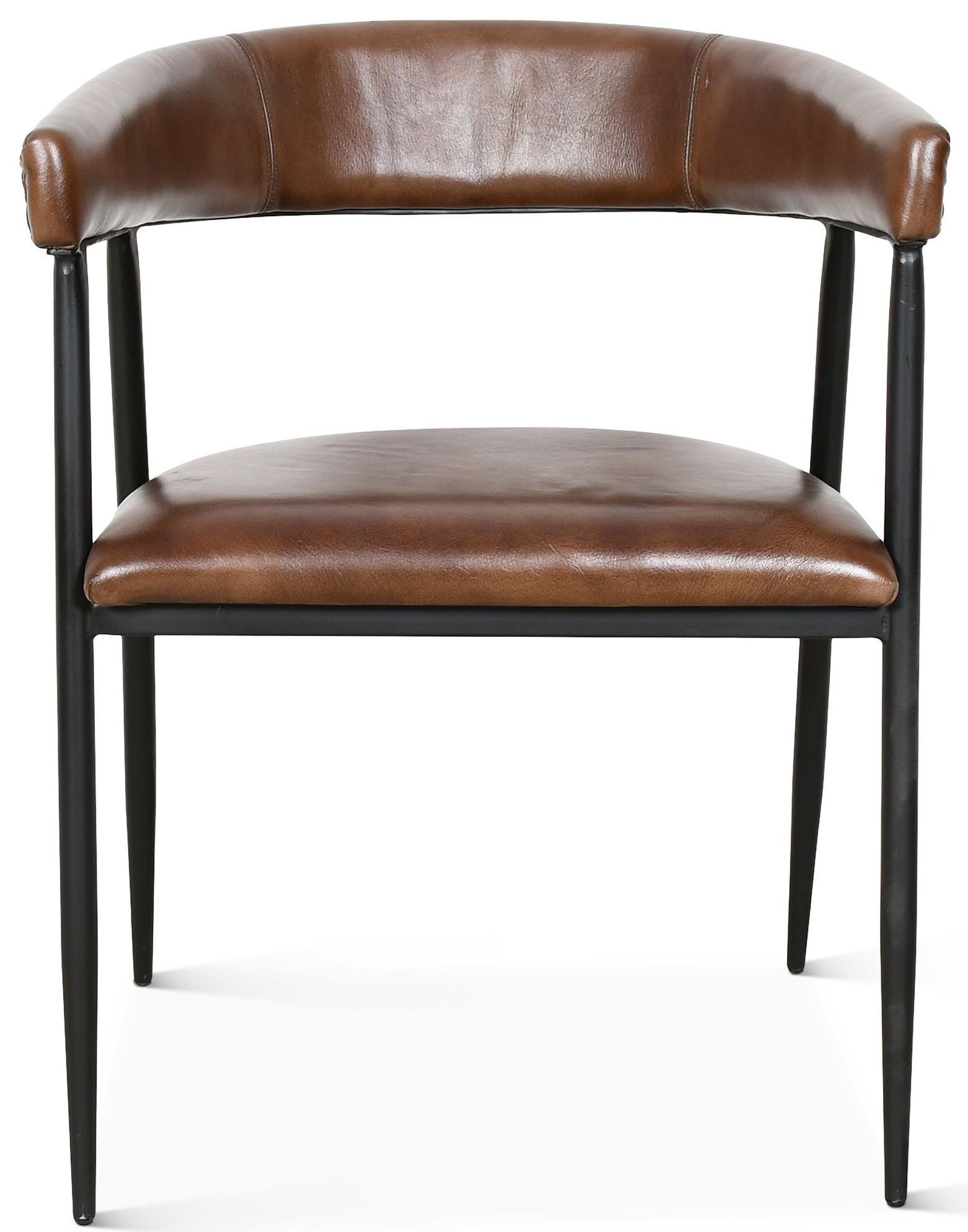 Brisbane Chestnut Leather Halstead Dining Chair from World Interiors ...