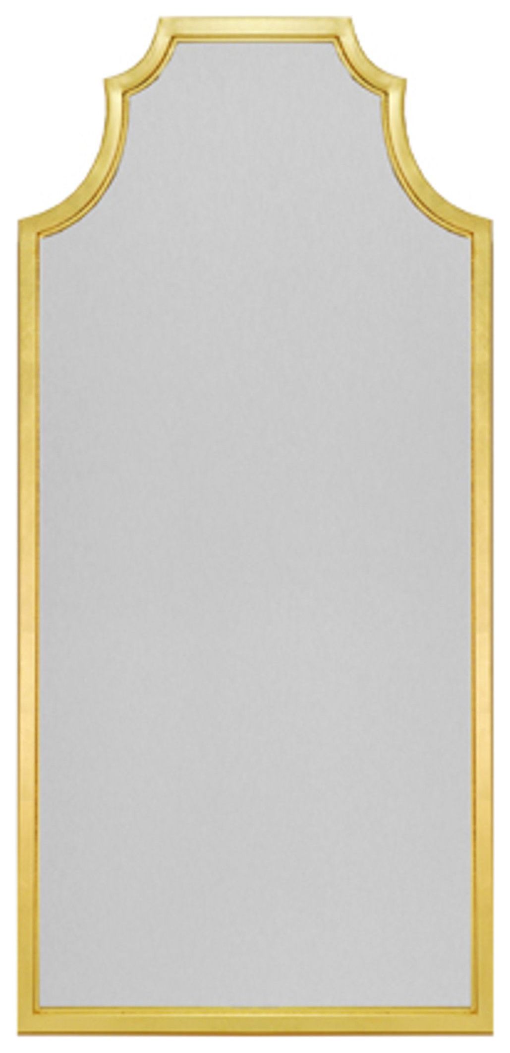 Finley Gold Leaf Pagoda Style Arch Floor Mirror from Worlds Away ...