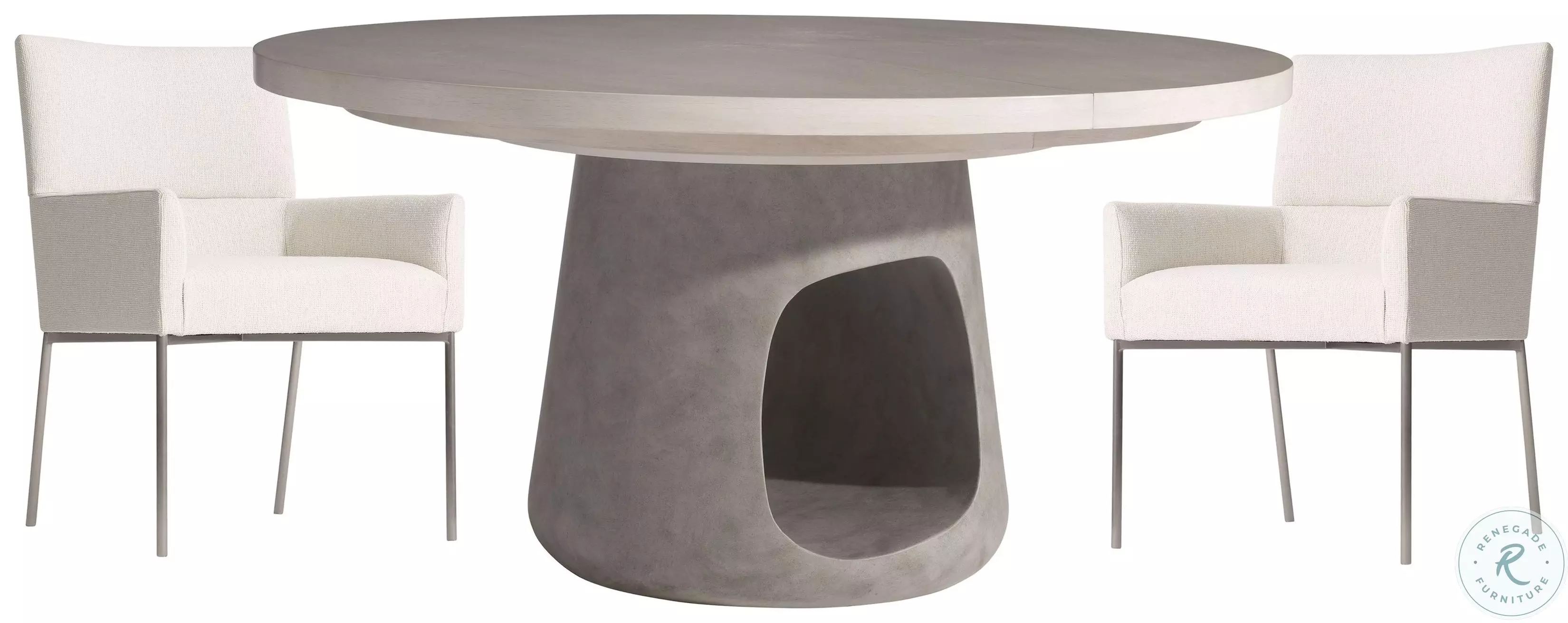 Sereno Lutra And Sasso Extendable Round Dining Room Set from Bernhardt Furniture | Coleman Furniture