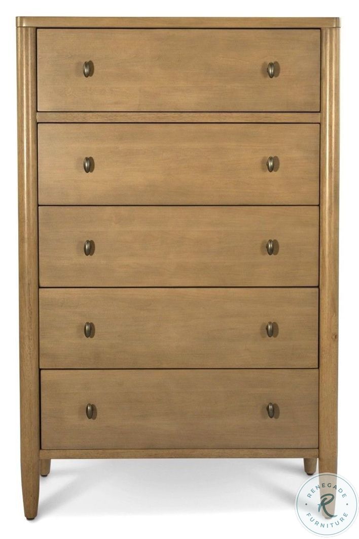 Maplewood Warm Maple 5 Drawer Chest From Marra Home | Coleman Furniture