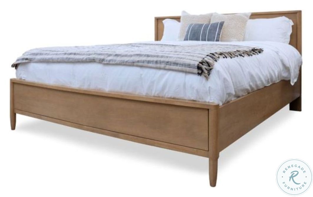 Maplewood Warm Maple King Low Profile Platform Bed From Marra Home ...