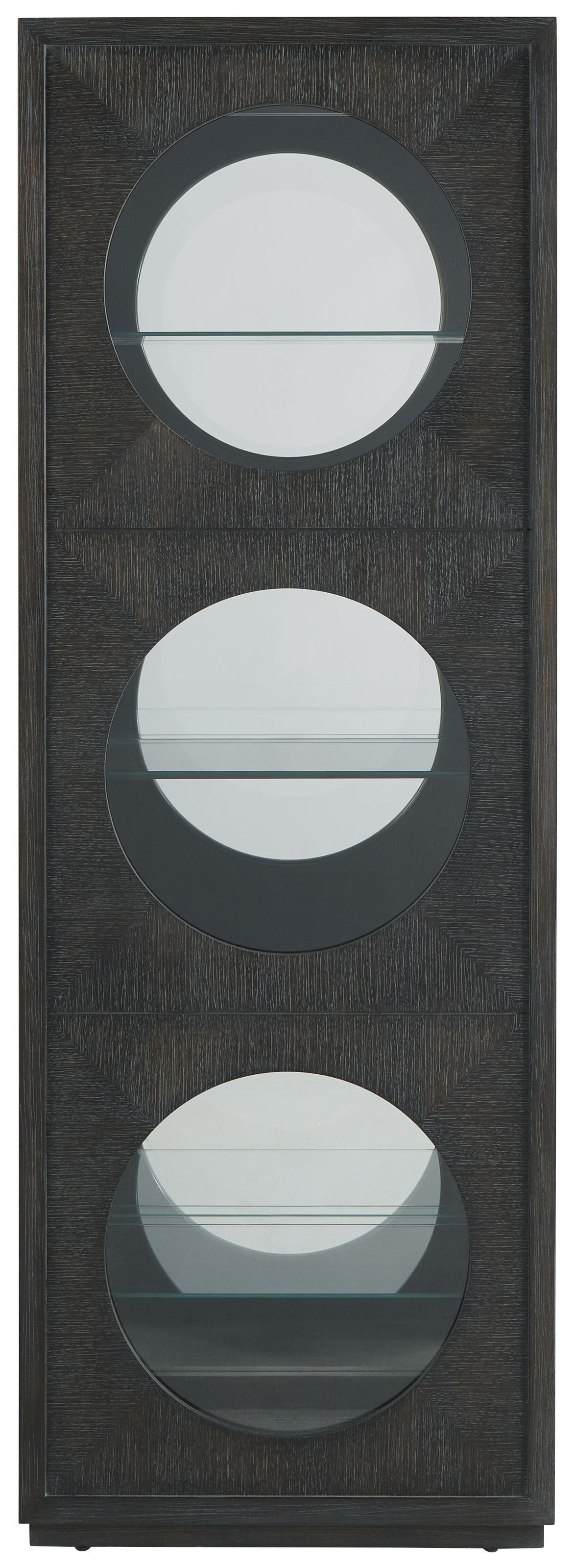 Accents Brown Side Entry 2 Door Curio Cabinet with LED Lighting From ...