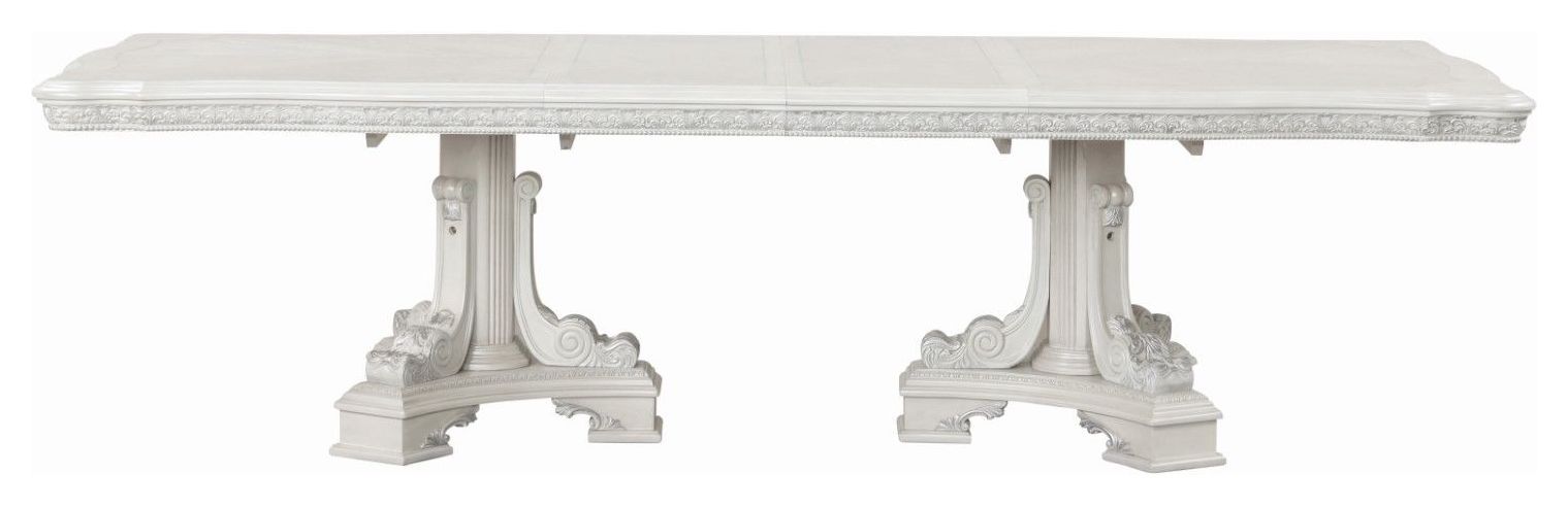 Stella Mia Ivory 114" Extendable Rectangular Dining Table From ...