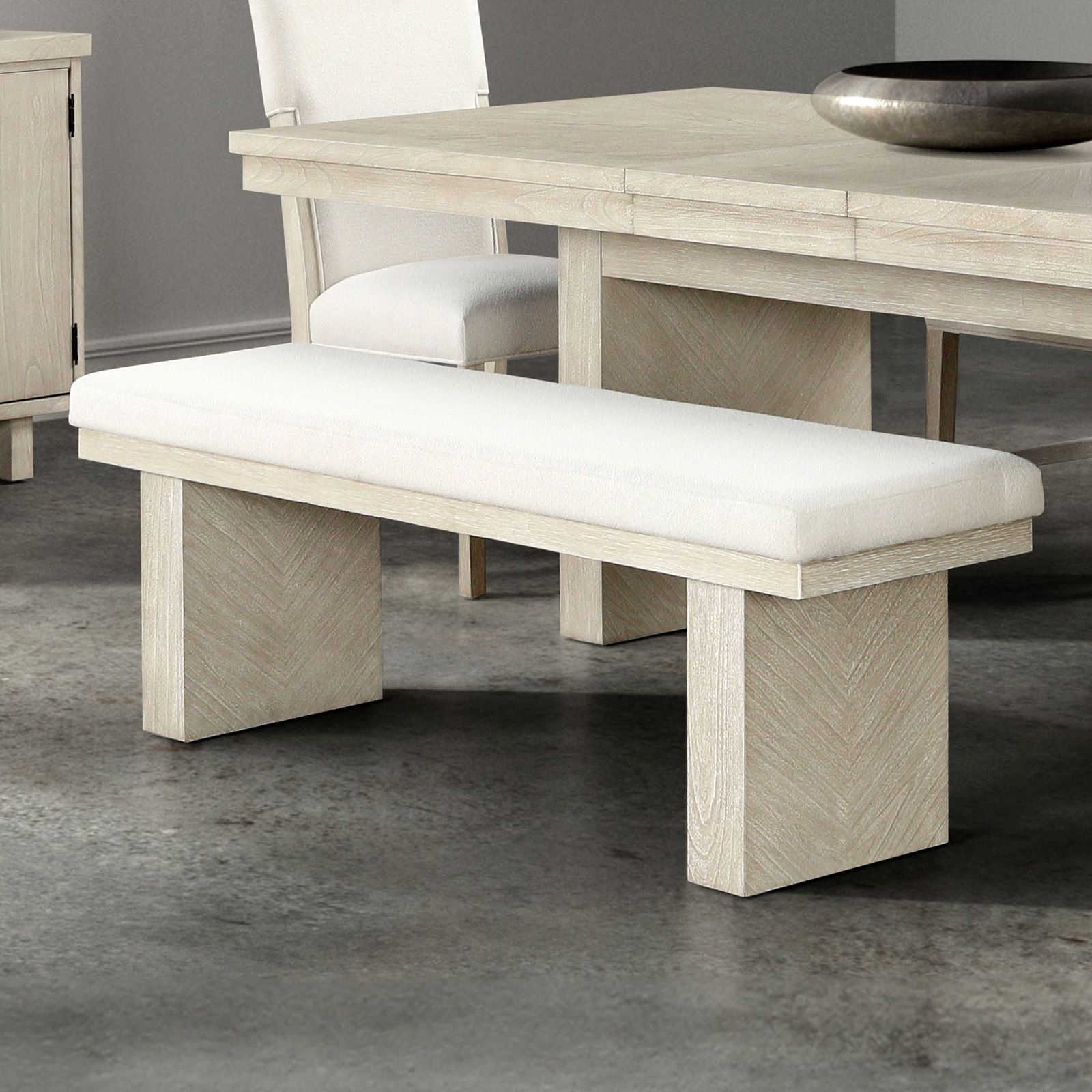 Hagerman Natural Bench From Furniture of America | Coleman Furniture