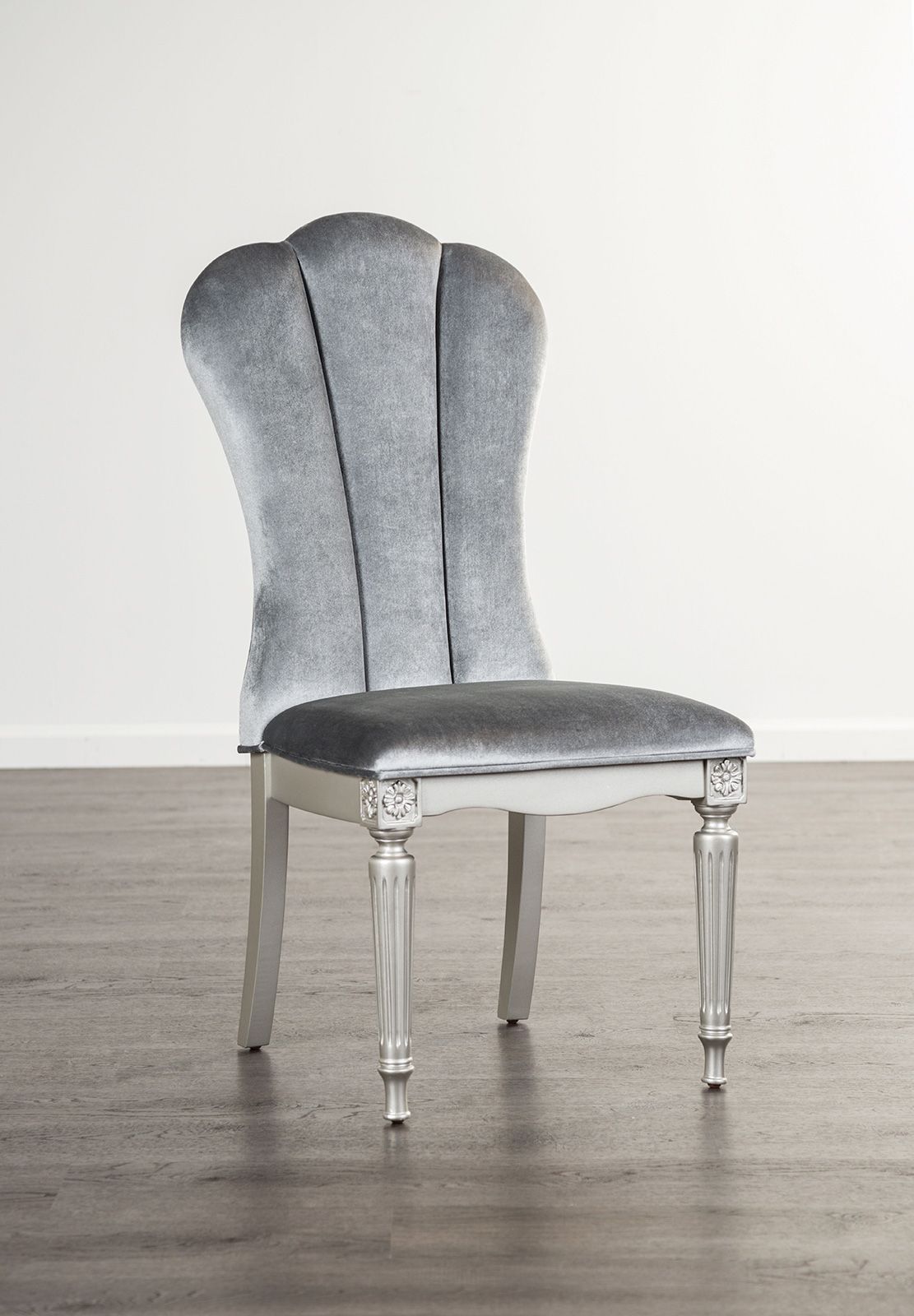 Melodi Parc Silver Upholstered Side Chair Set of 2 From Furniture of ...