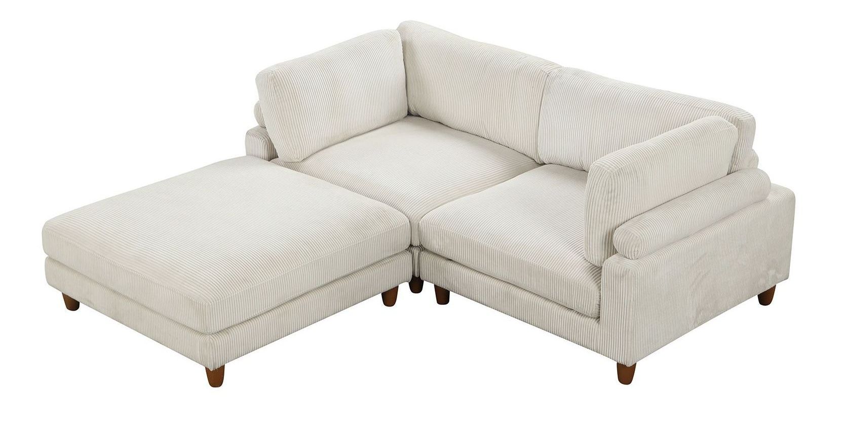 Dagenham Beige 89" Modular Sectional From Furniture of America ...