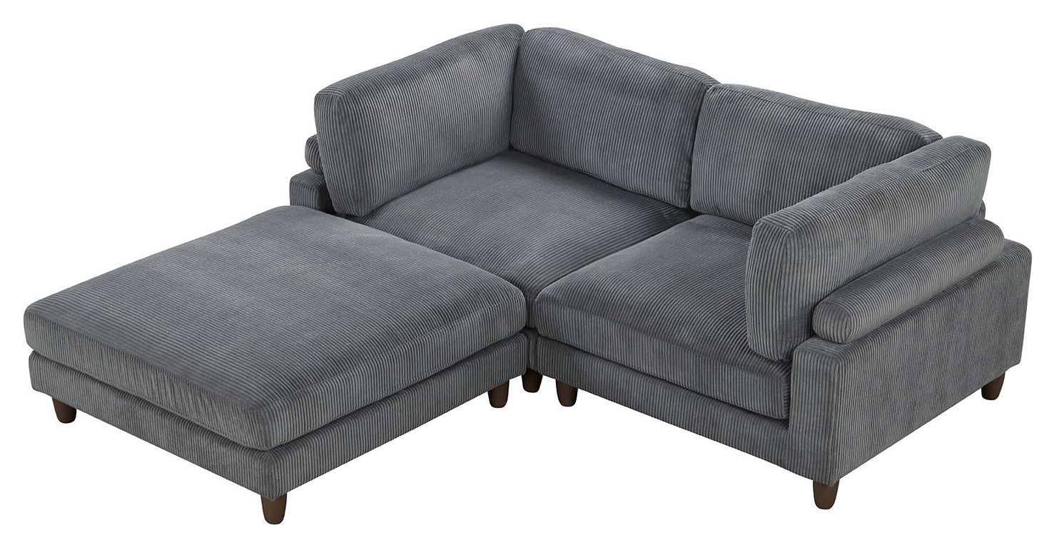 Dagenham Gray 89" Modular Sectional From Furniture of America | Coleman ...