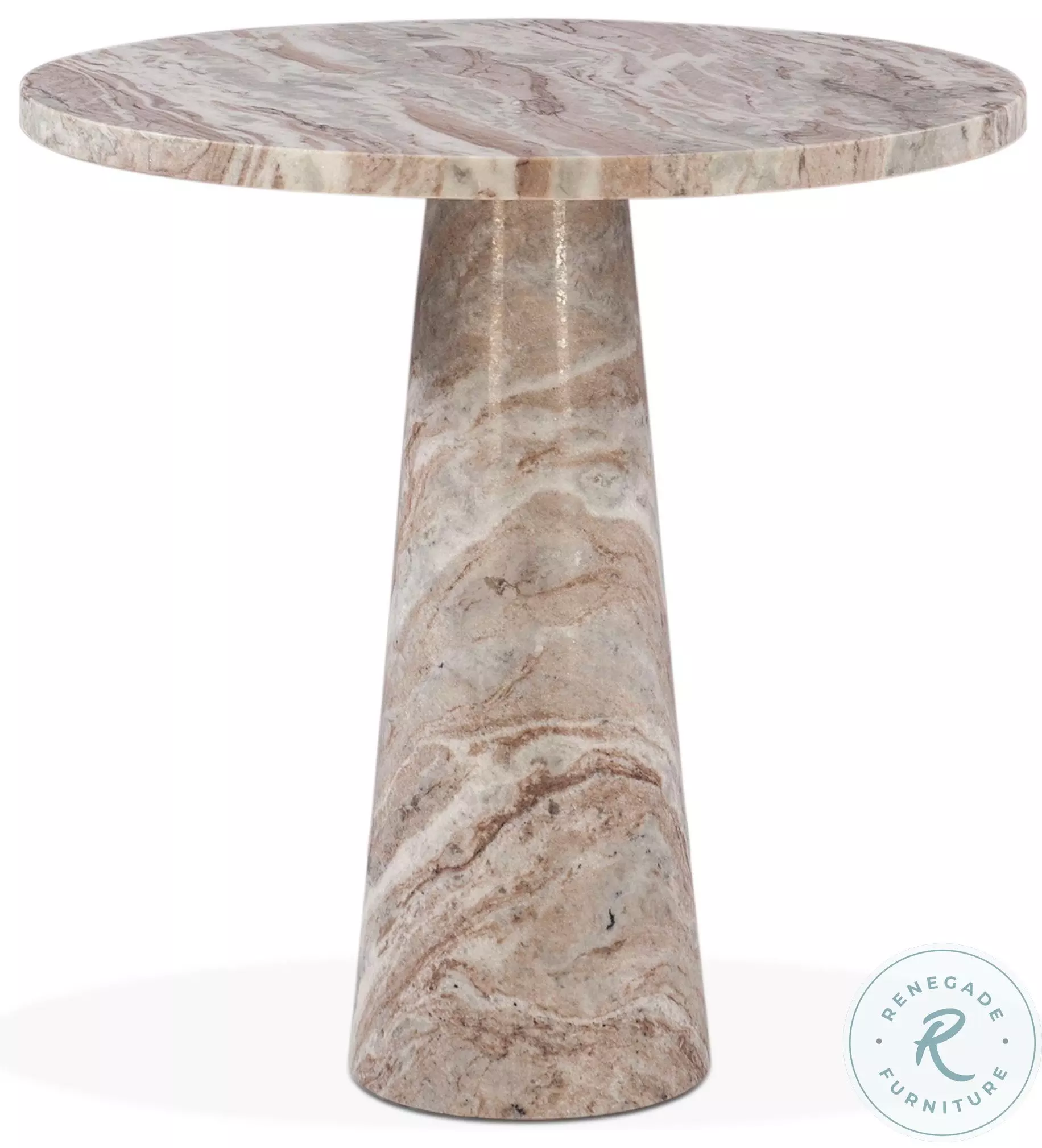 Giza Brown Toronto Marble 30" Round Bistro Table From World Interiors | Coleman Furniture