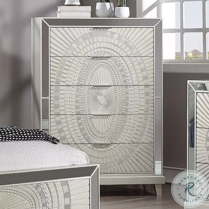 Valletta Champagne Chest From Furniture of America | Coleman Furniture