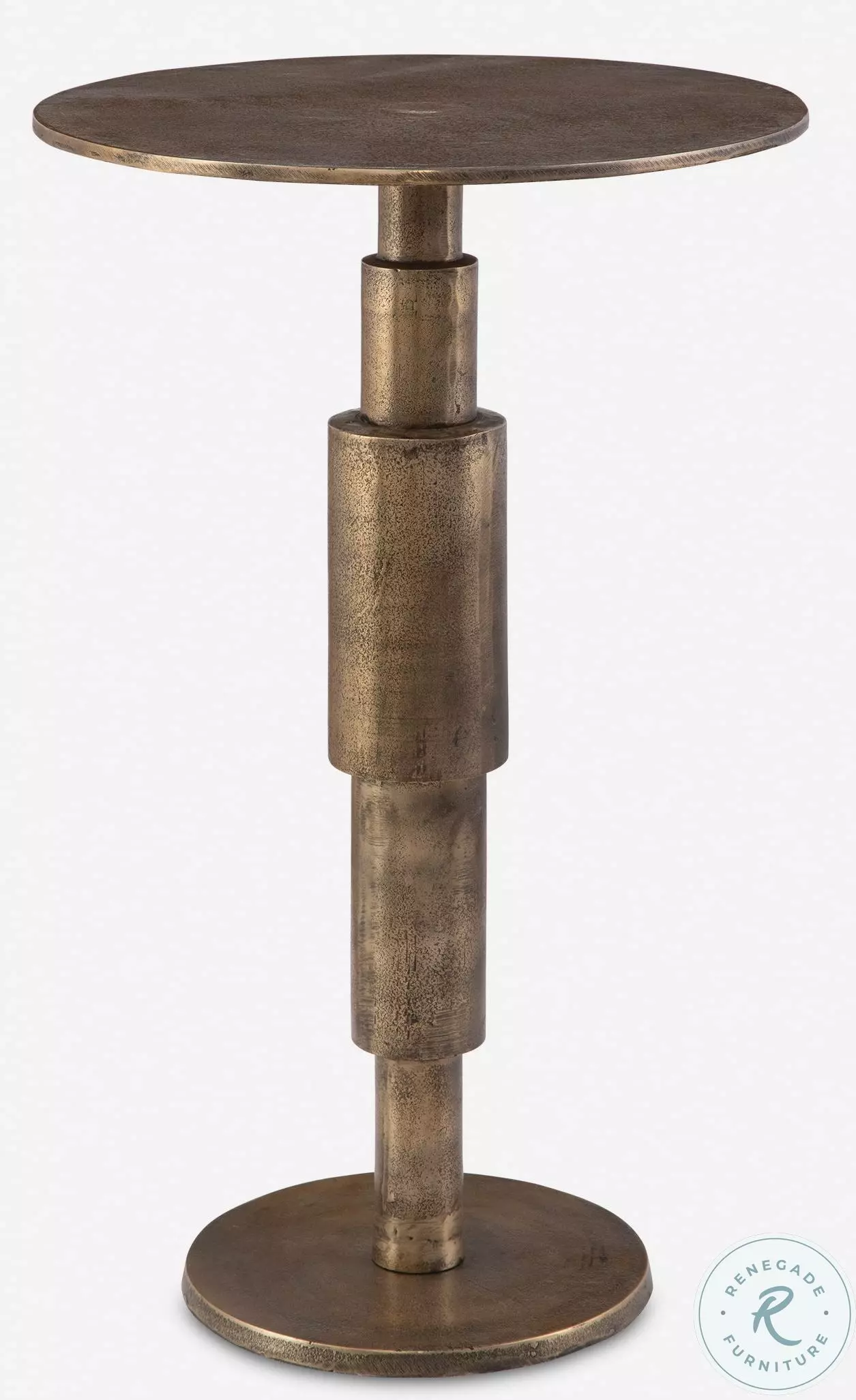 Descend Antique Gold Accent Table From Uttermost | Coleman Furniture