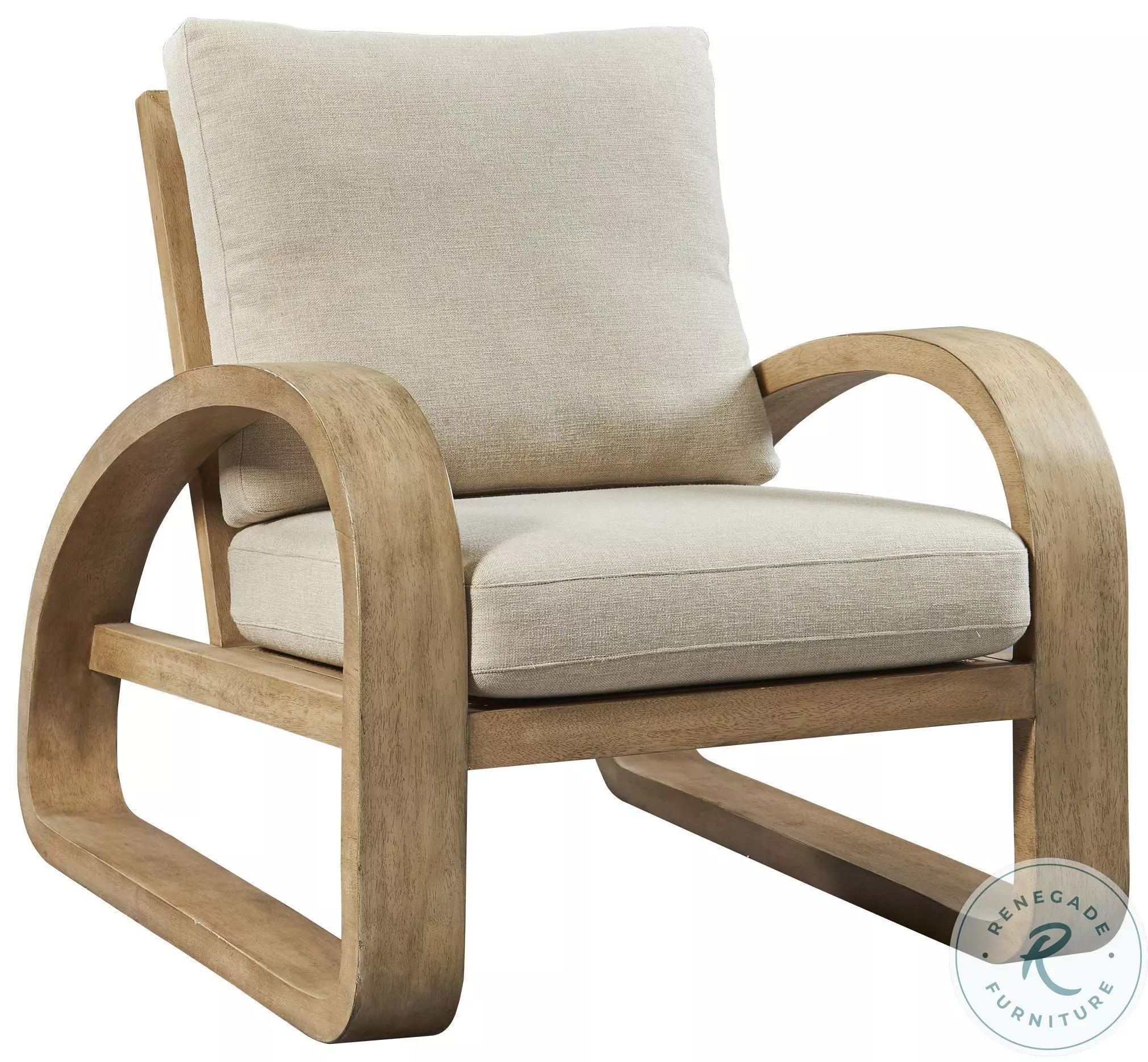 Barrona Airy Fawn Accent Chair From Soul And Essentials | Coleman Furniture